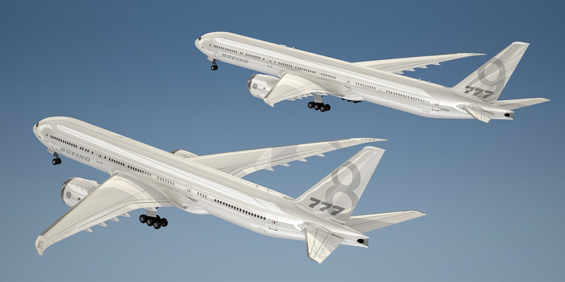 3D Model Boeing 777x Family Generic - TurboSquid 1509144