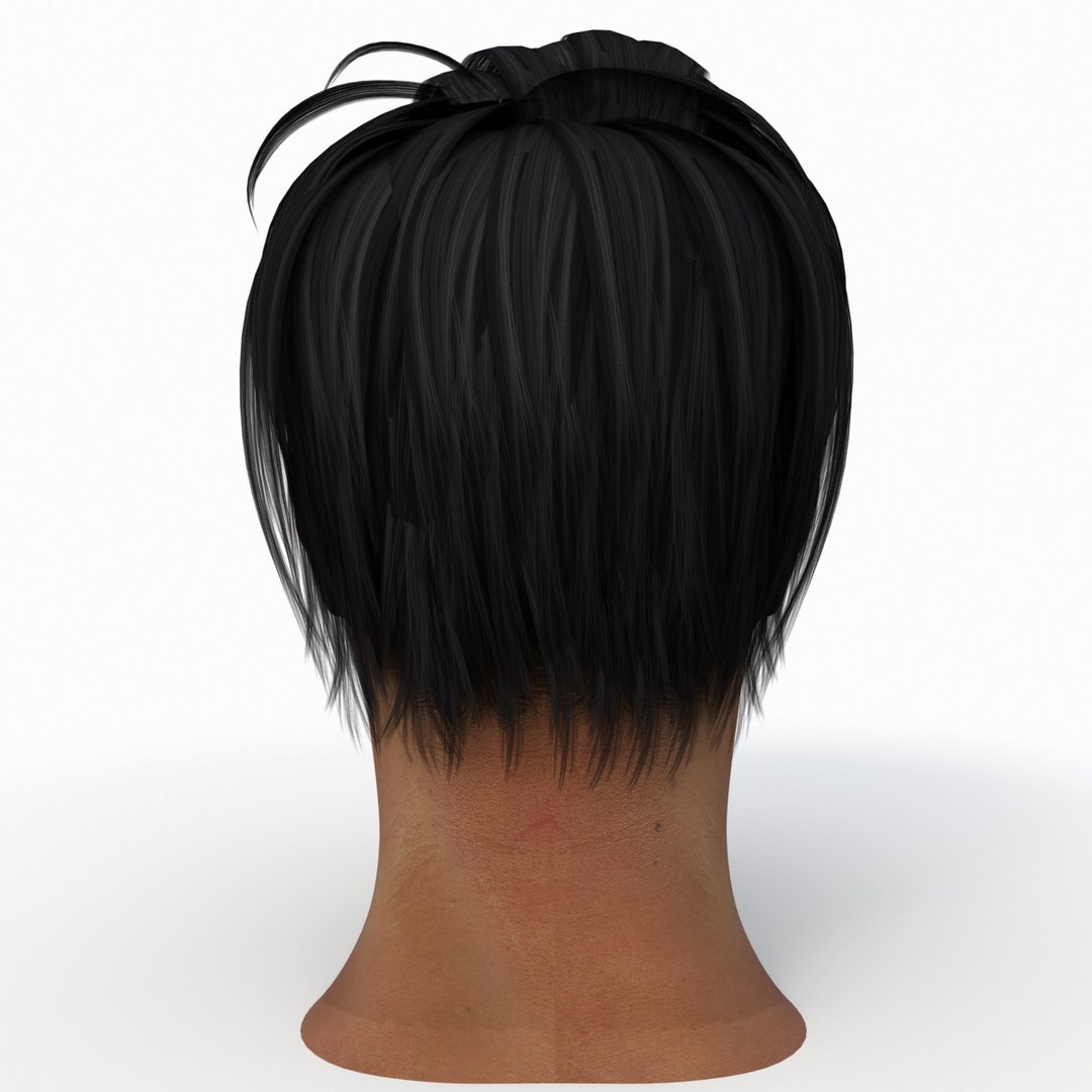 Asian Man Head 3d Model