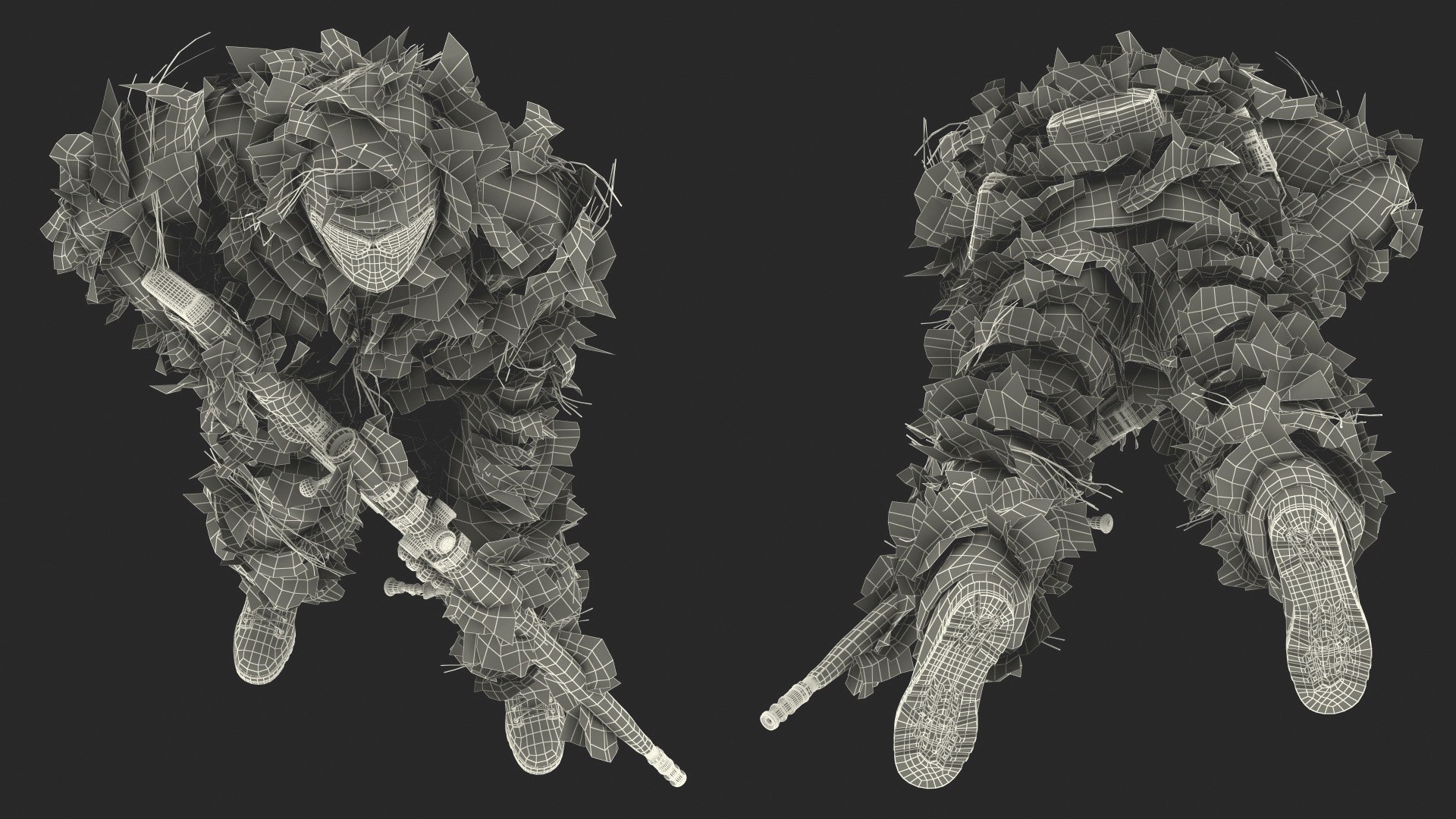 3D Soldier With Weapon In Desert Camo - TurboSquid 1989355
