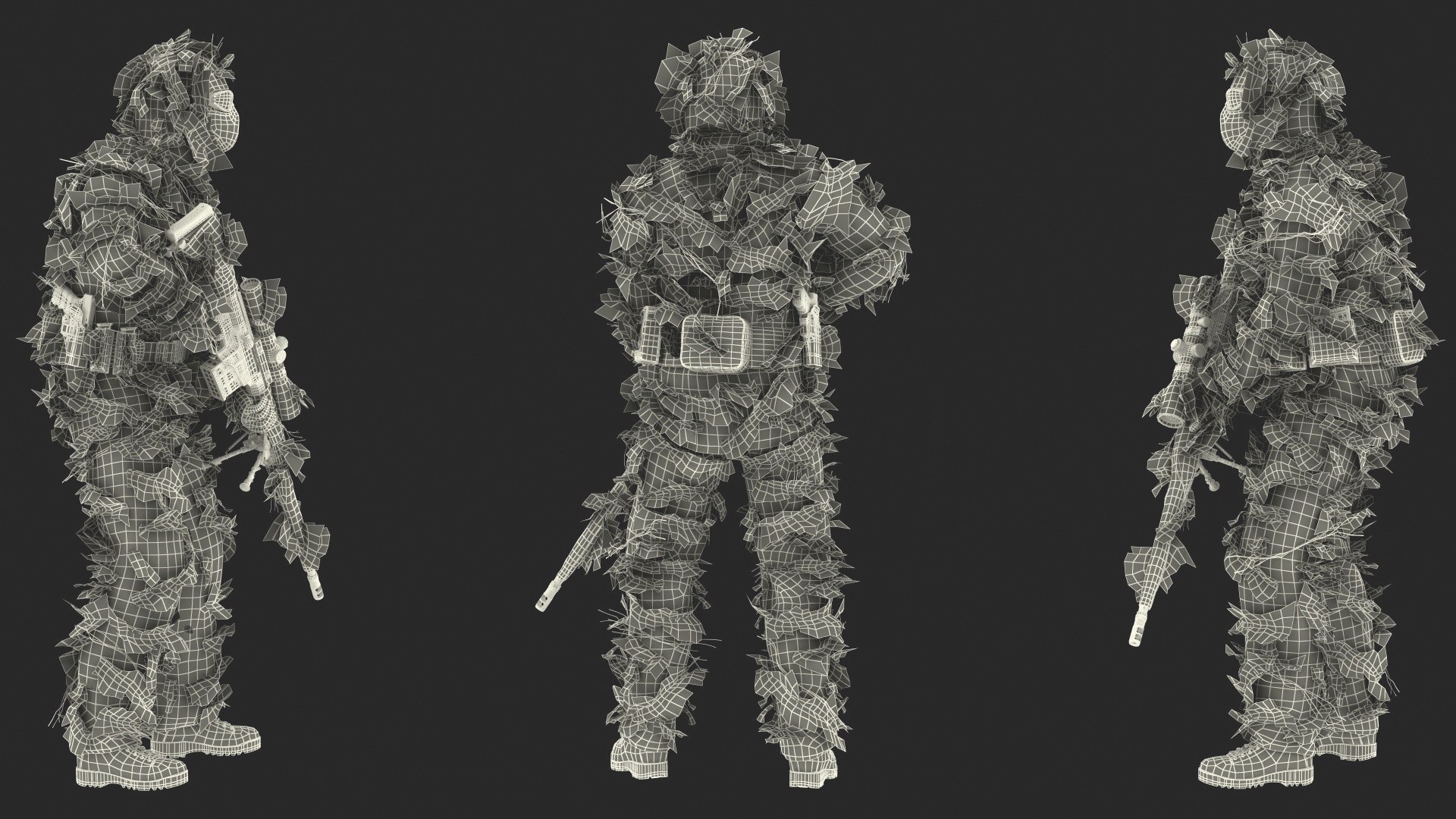 3D Soldier With Weapon In Desert Camo - TurboSquid 1989355