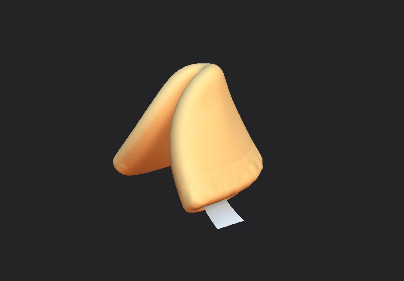 Fortune Cookie Model - TurboSquid 1460664