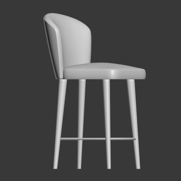 3D model aston counter stool minotti - TurboSquid 1569873