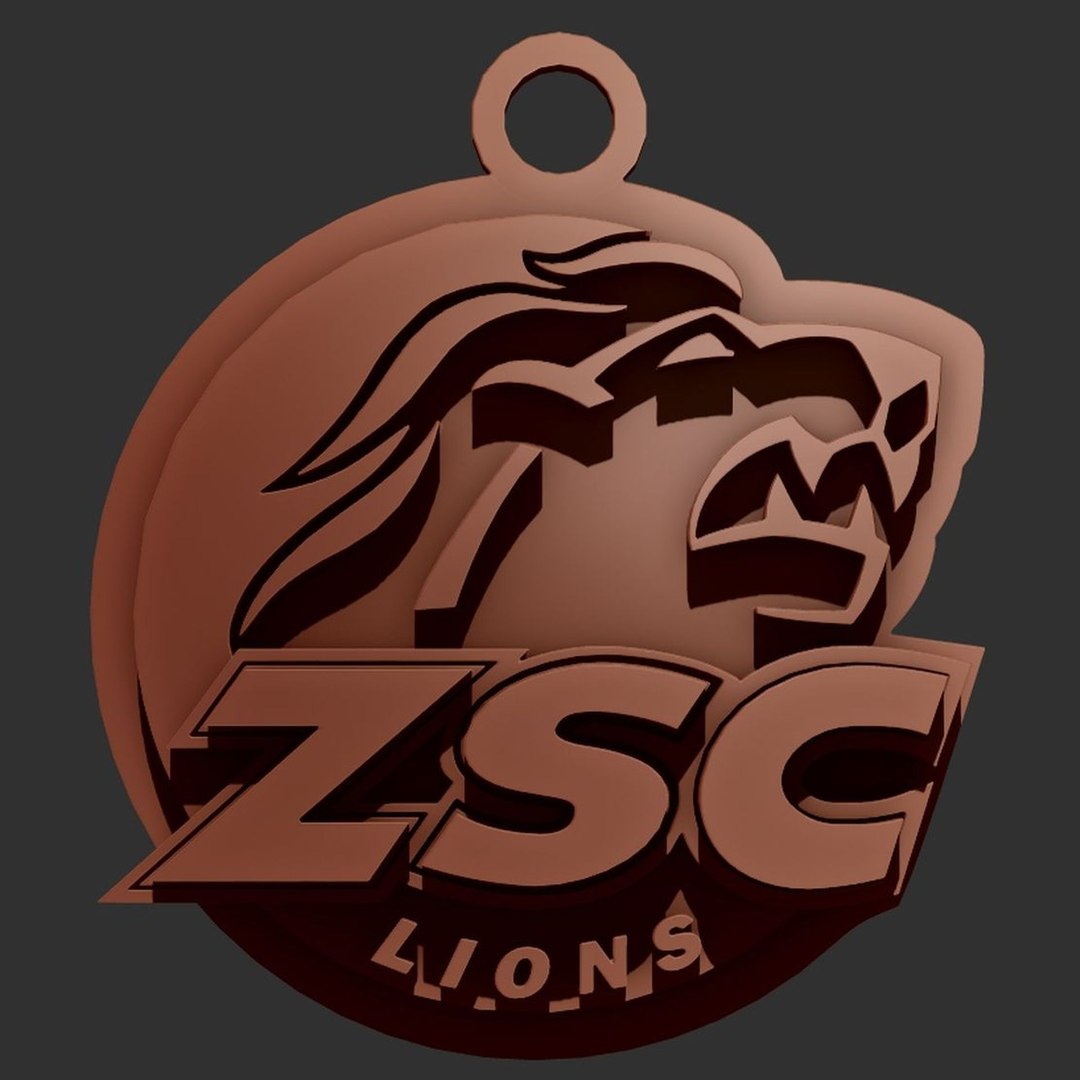 Zsc Lions 可打印徽标钥匙扣3D模型 - TurboSquid 2222885