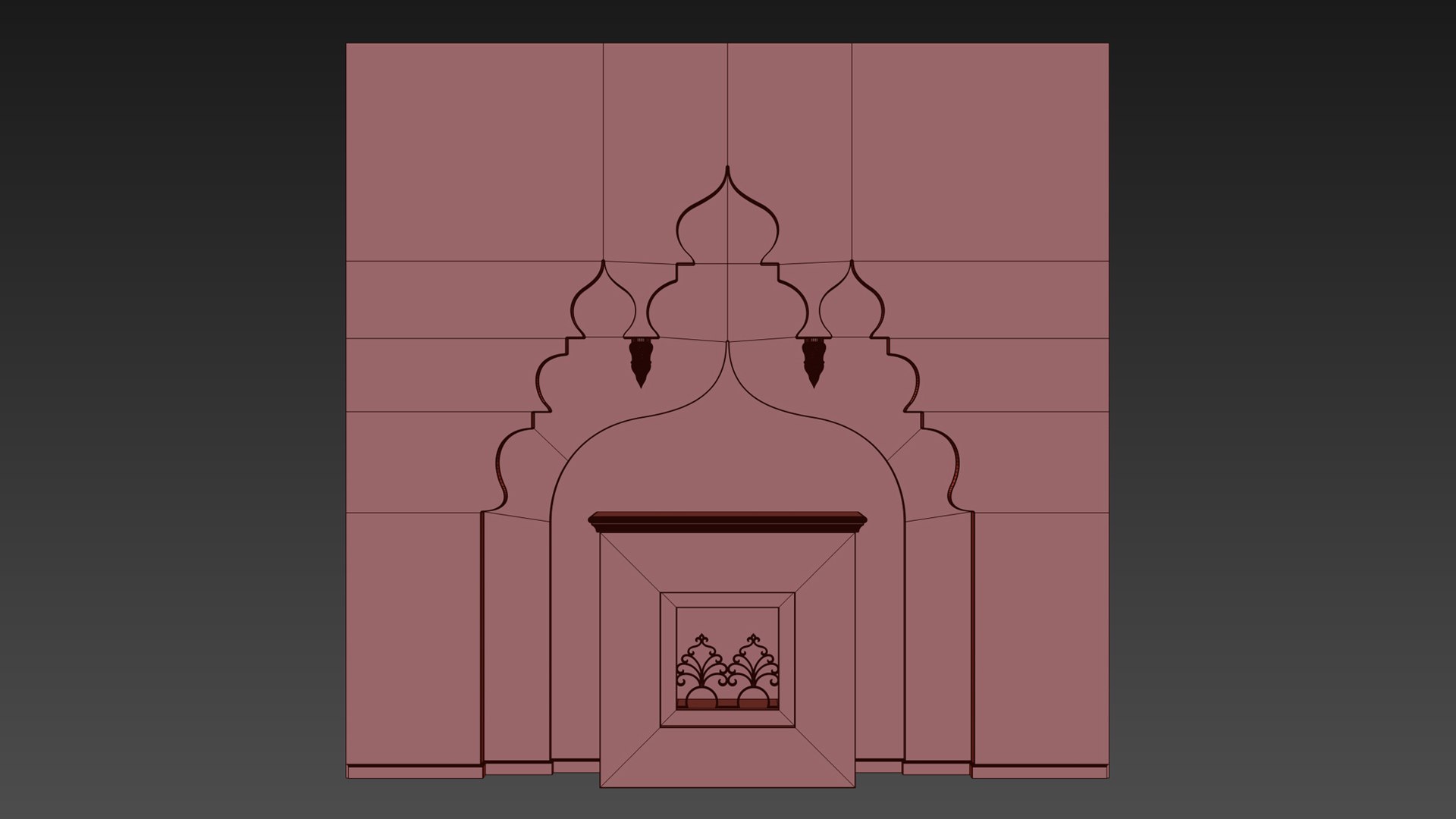 Arabic Fireplace 3D - TurboSquid 2376629