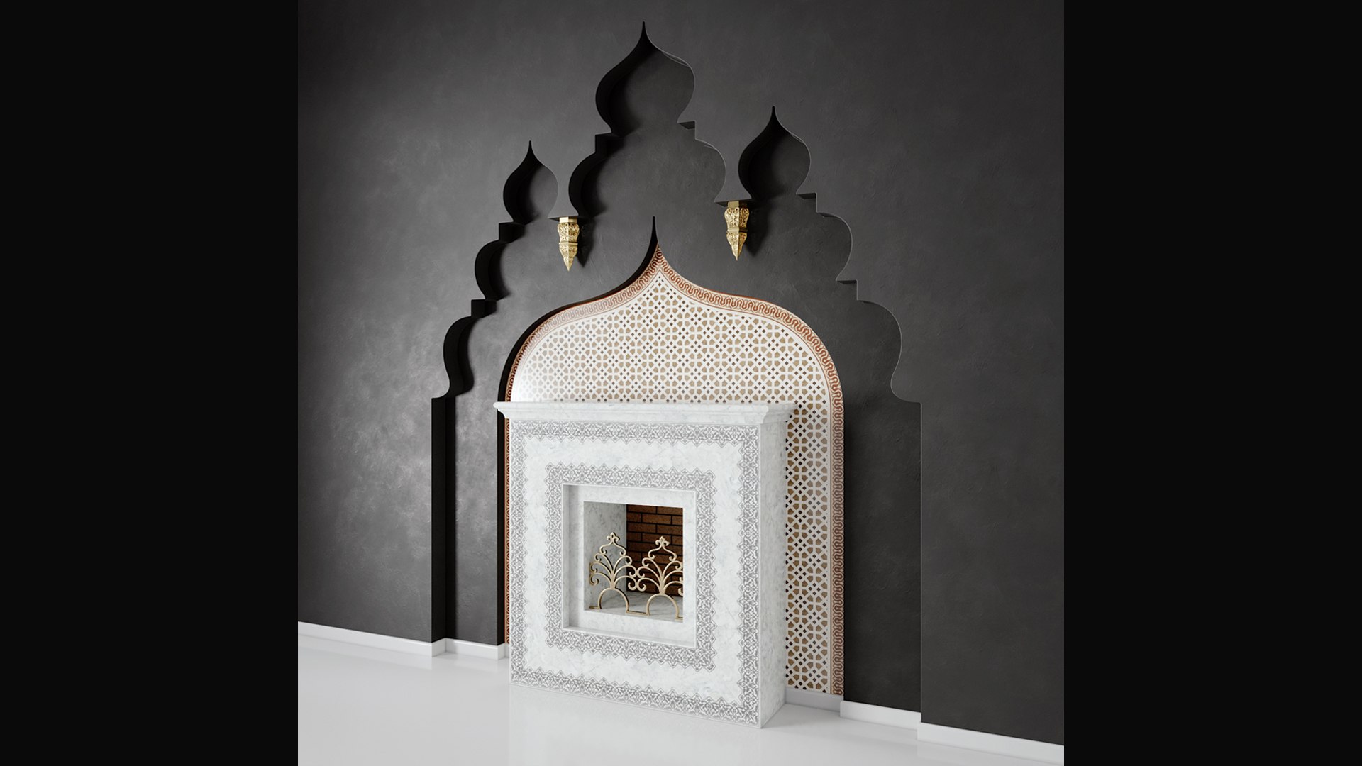 Arabic Fireplace 3D - TurboSquid 2376629