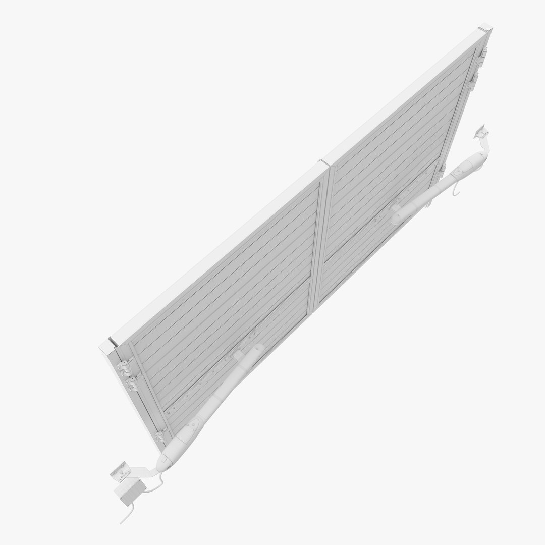 3D Automatic Swing Gate Model - TurboSquid 1403368