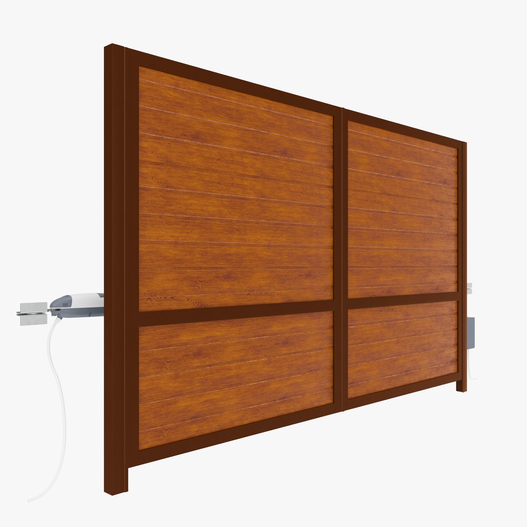 3D Automatic Swing Gate Model - TurboSquid 1403368