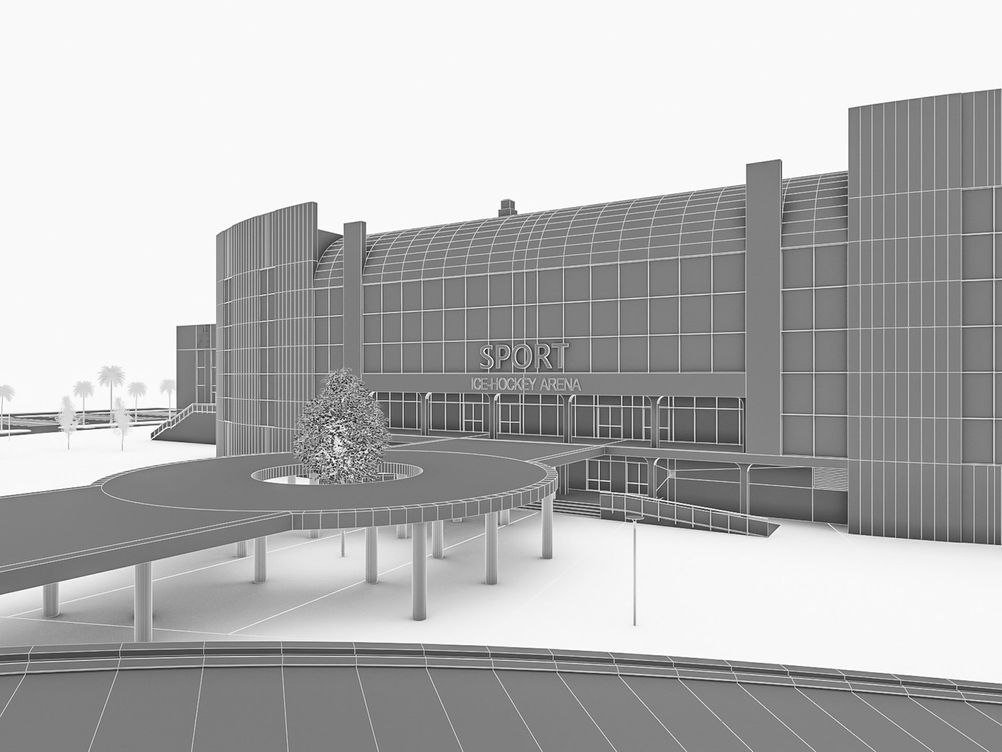 Sports Complex 03 3D model - TurboSquid 1751298