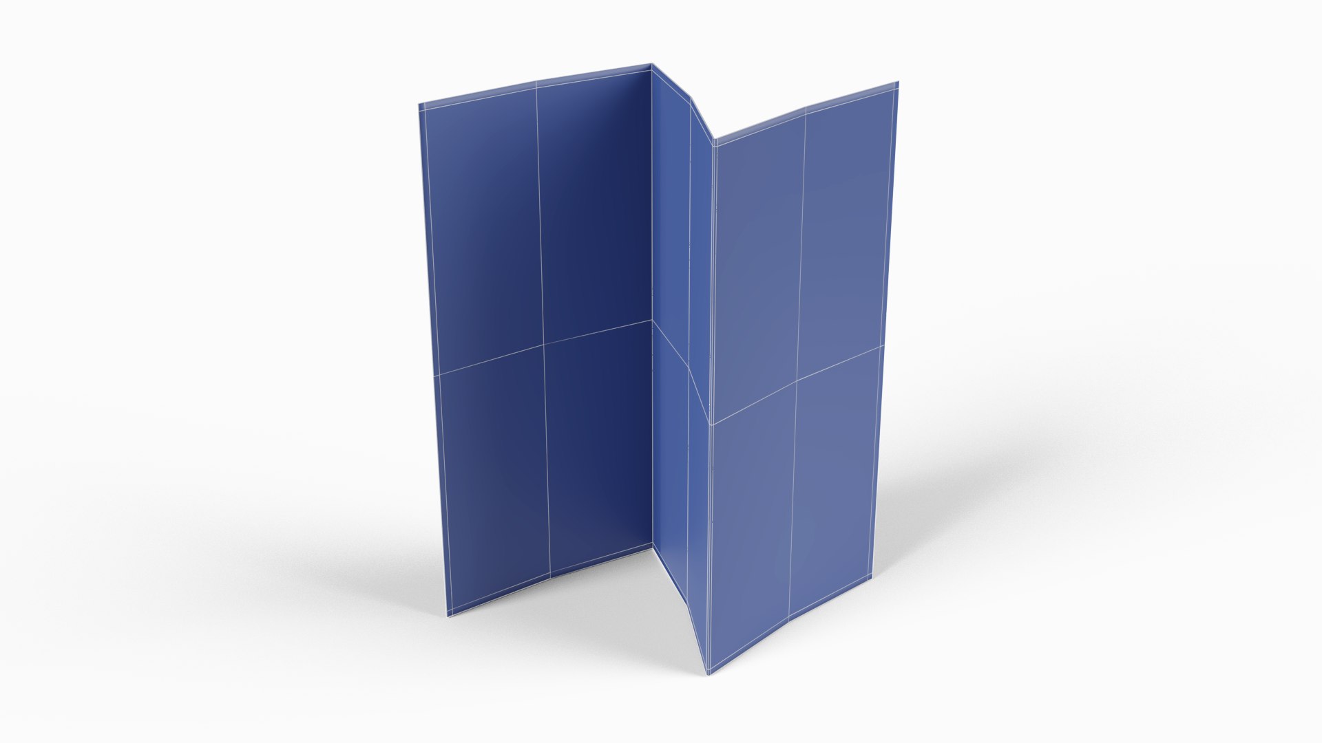 3D A4 Z Fold Flyer Model - TurboSquid 1511009