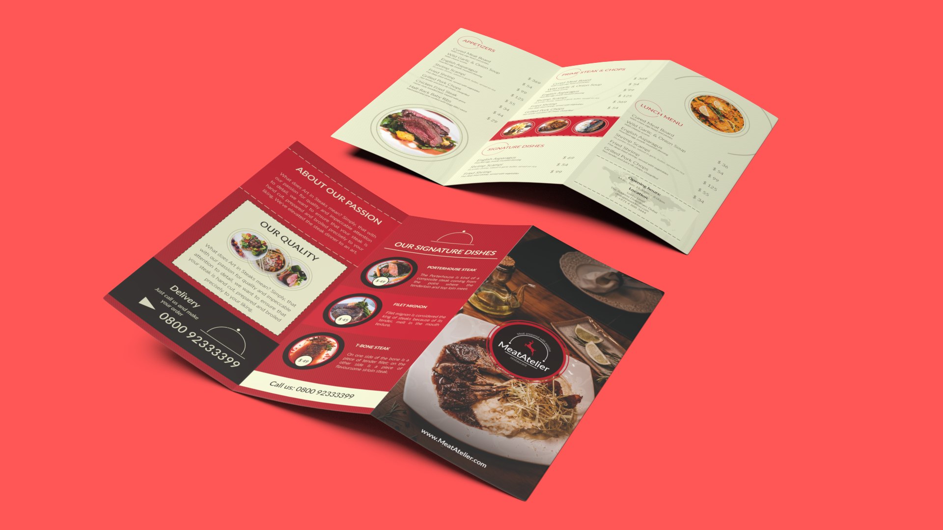 3D A4 Z Fold Flyer Model - TurboSquid 1511009