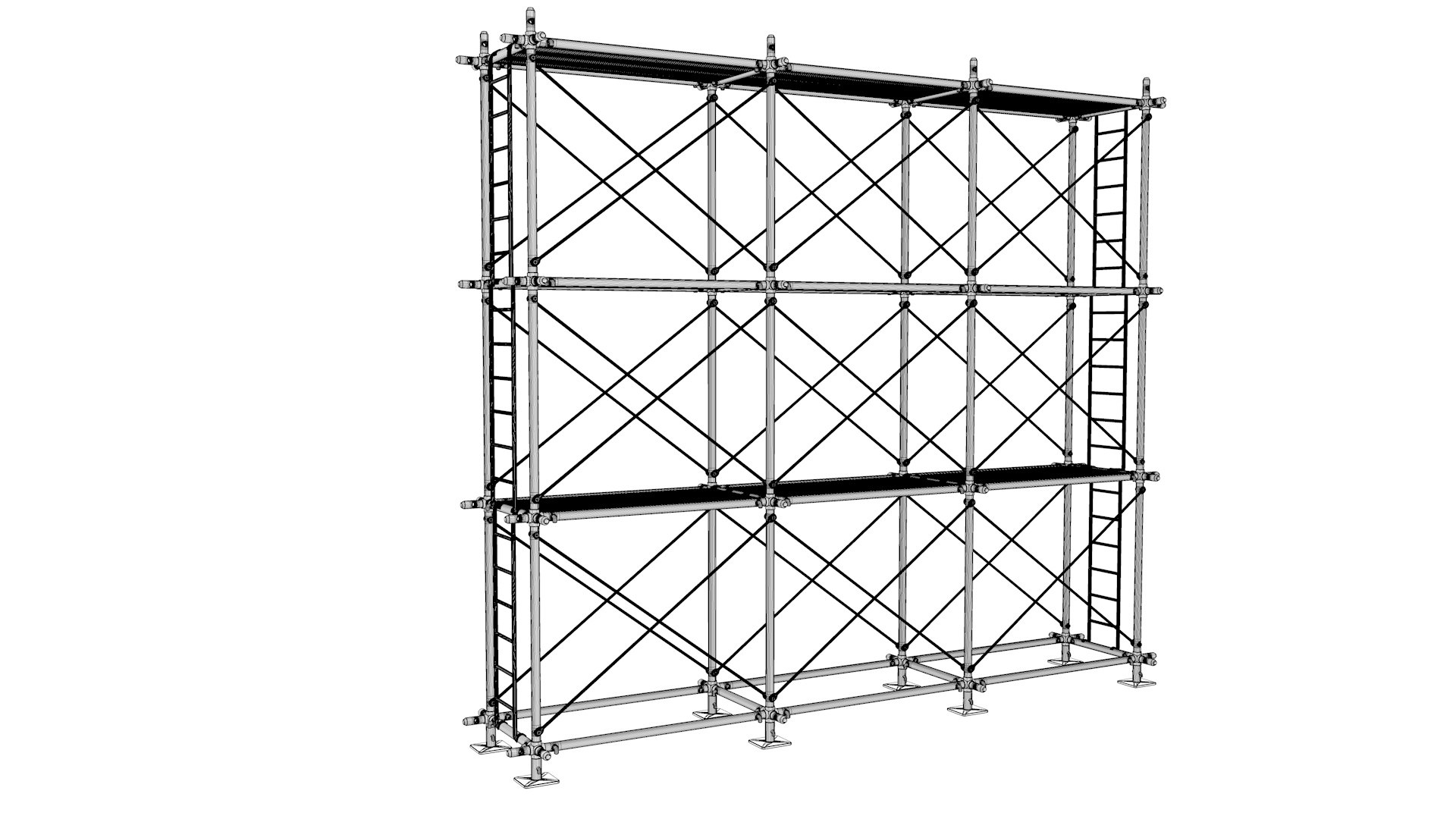 Scaffoldings Modular 3D - TurboSquid 1791046