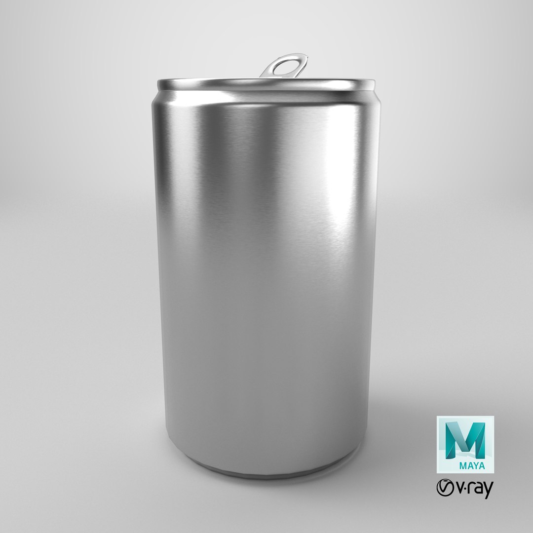 Opened Slim Aluminum Can 150ML 3D Model - TurboSquid 2171315