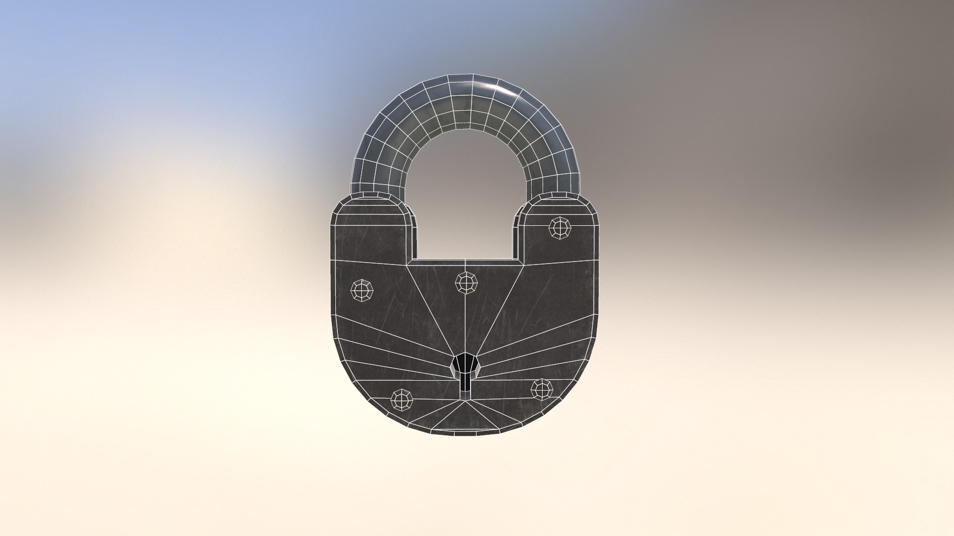 Ready Padlock 3d Model