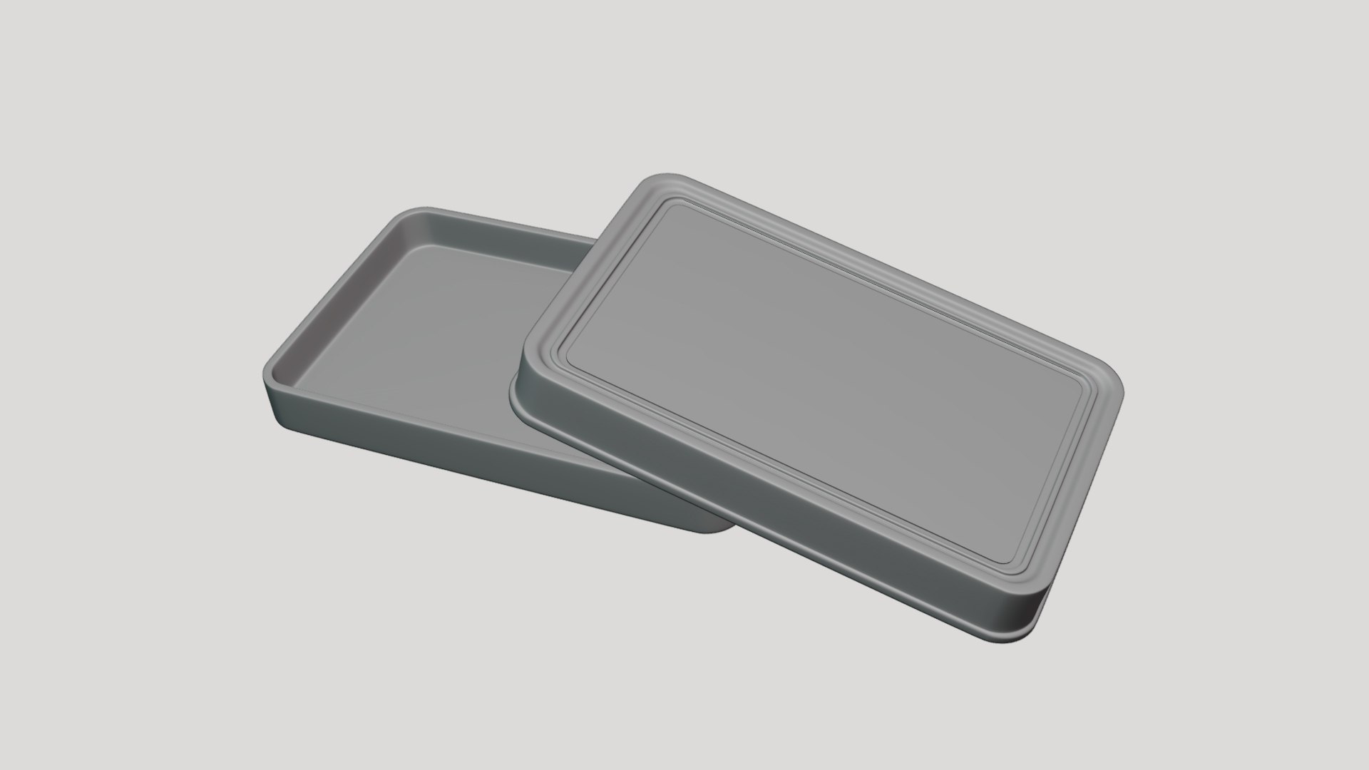 Basic Candy Tin Box - Geometry Only No Textures No Materials 3D Model ...