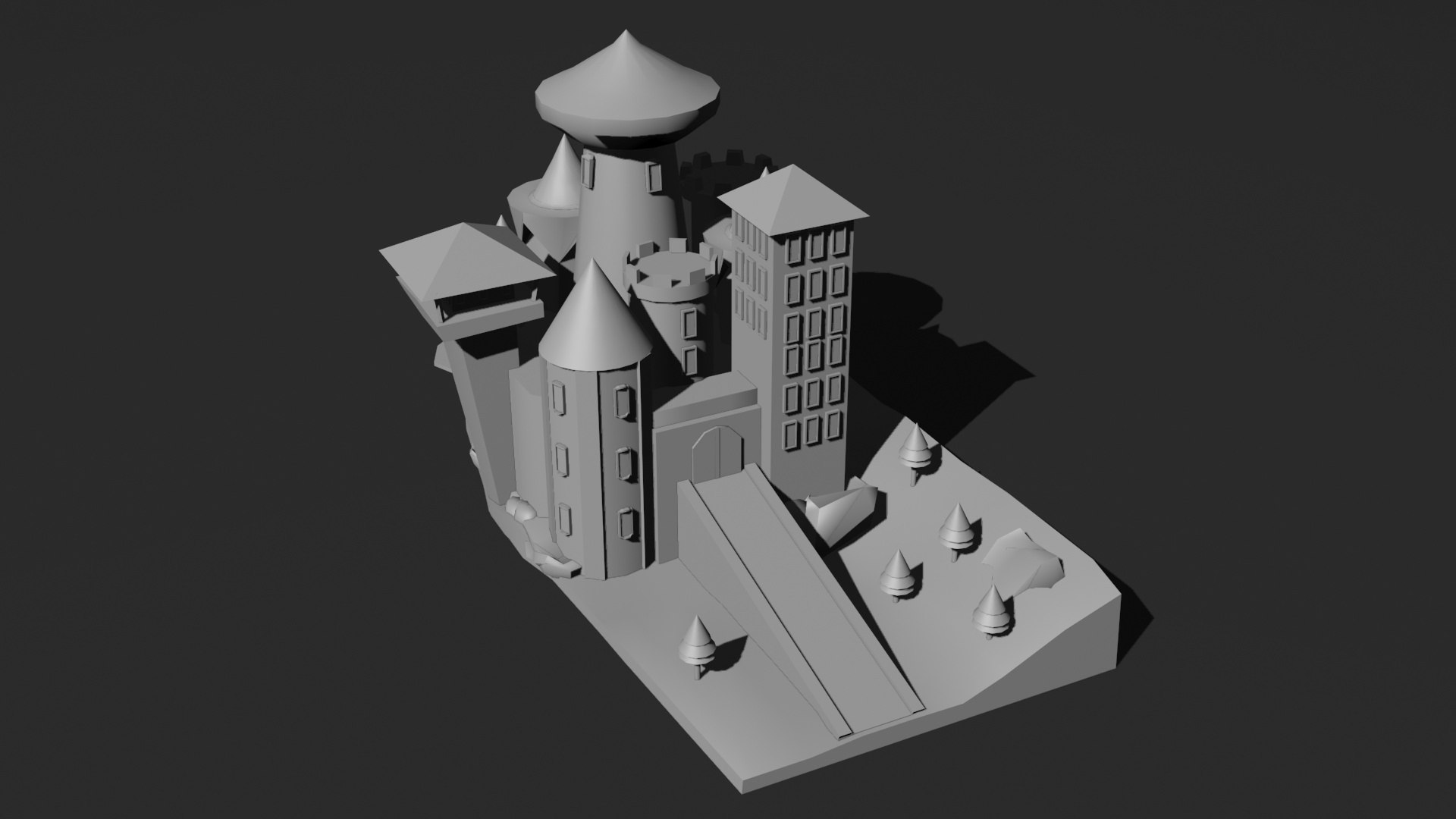 Low Poly Castle Low-poly 3D Model 3D Model - TurboSquid 2093494