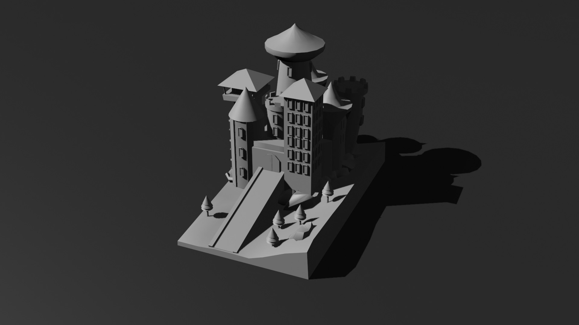 Low Poly Castle Low-poly 3D Model 3D Model - TurboSquid 2093494