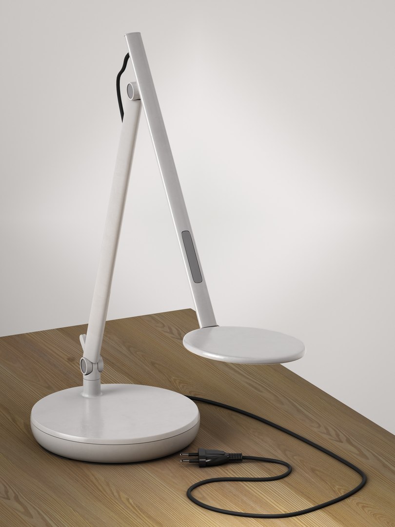 Humanscale Nova XL Task Lamp And Efloat Desk 3D Model - TurboSquid 2282458