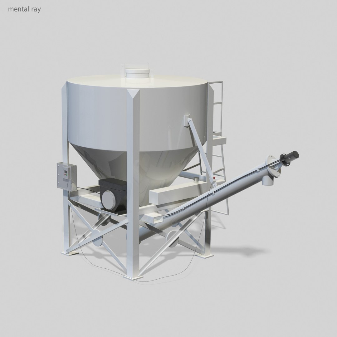 3d Industrial Silos Model