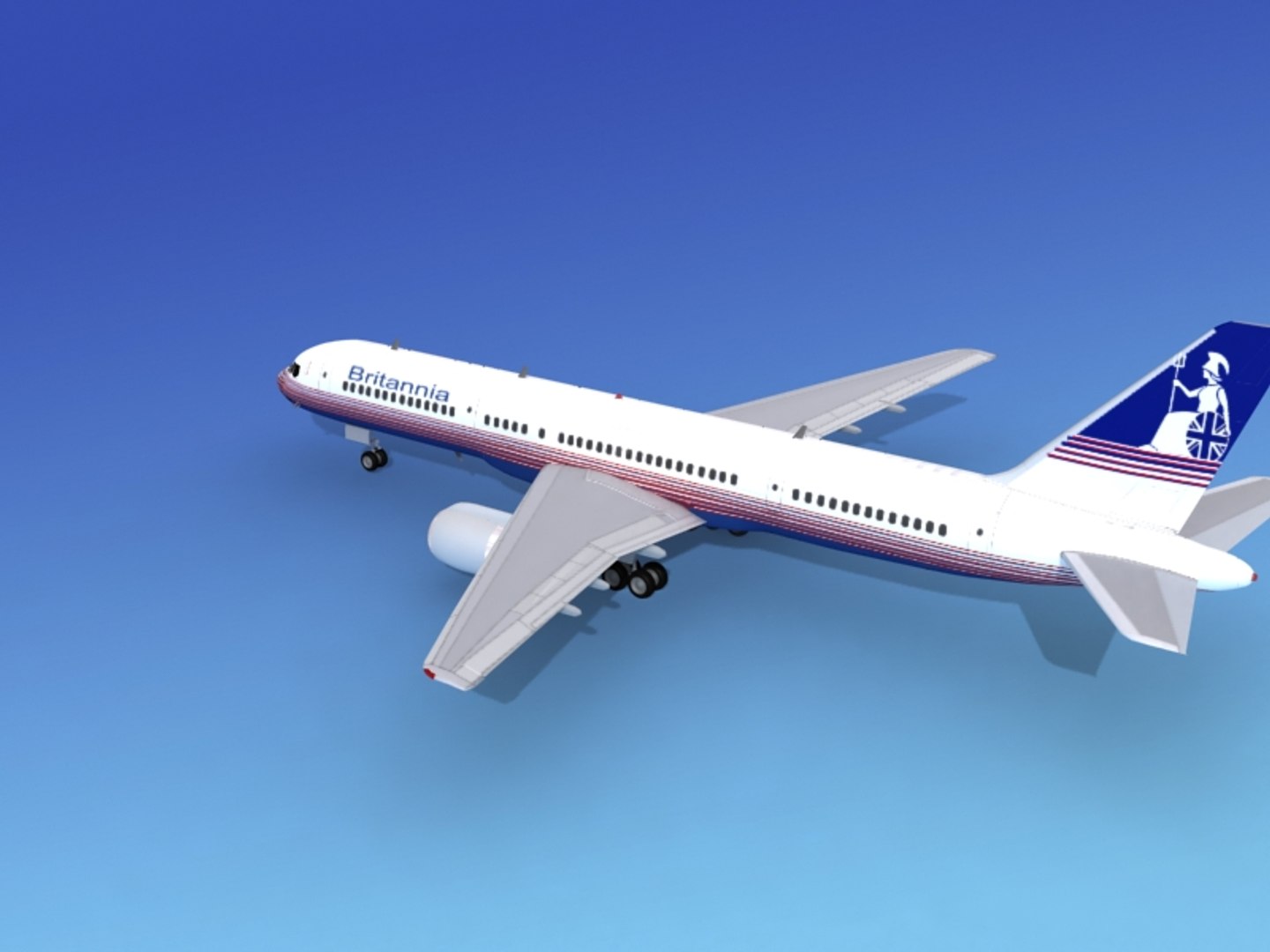 Airline Boeing 757 757-200 3d Model