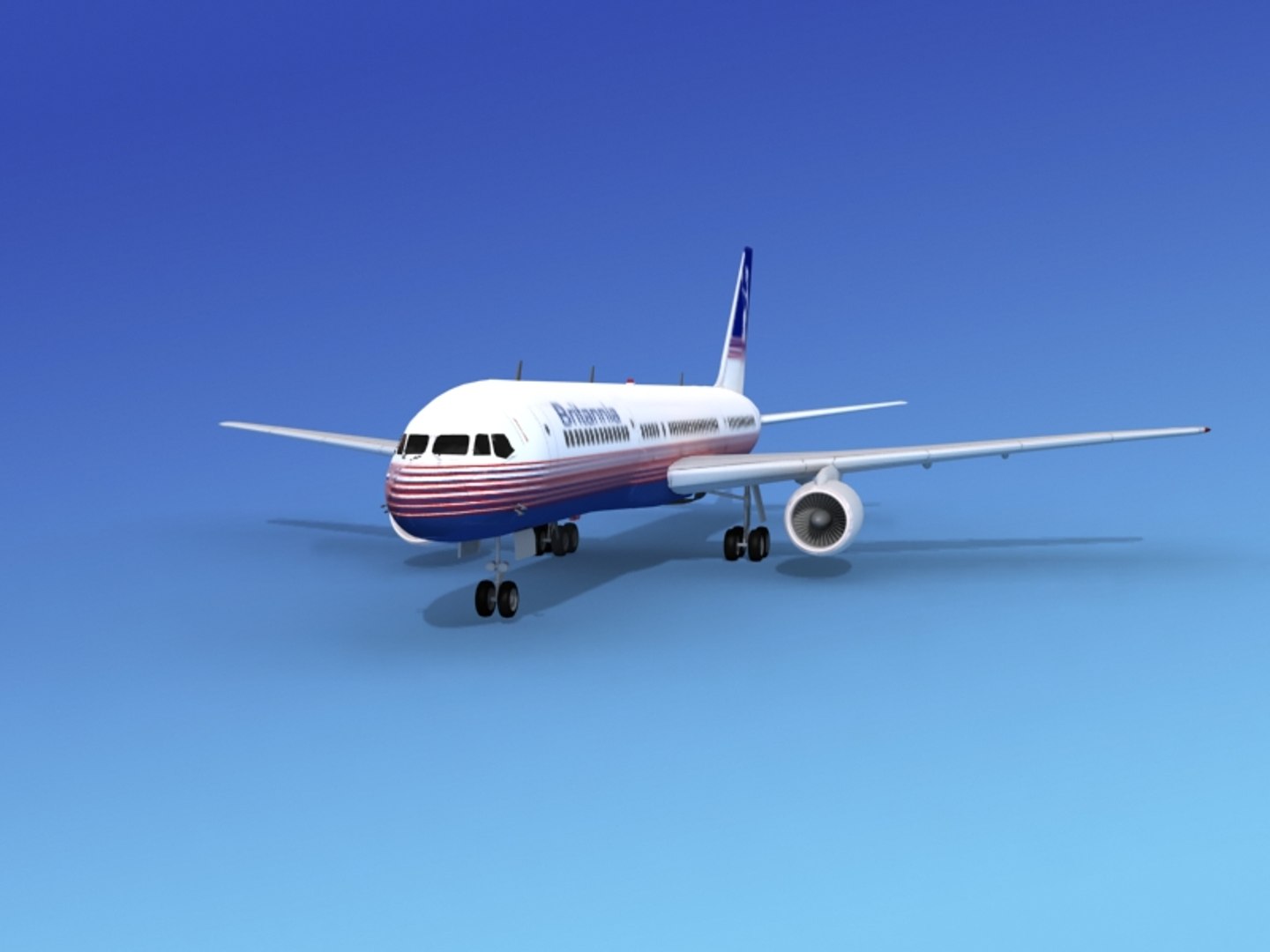 Airline Boeing 757 757-200 3d Model