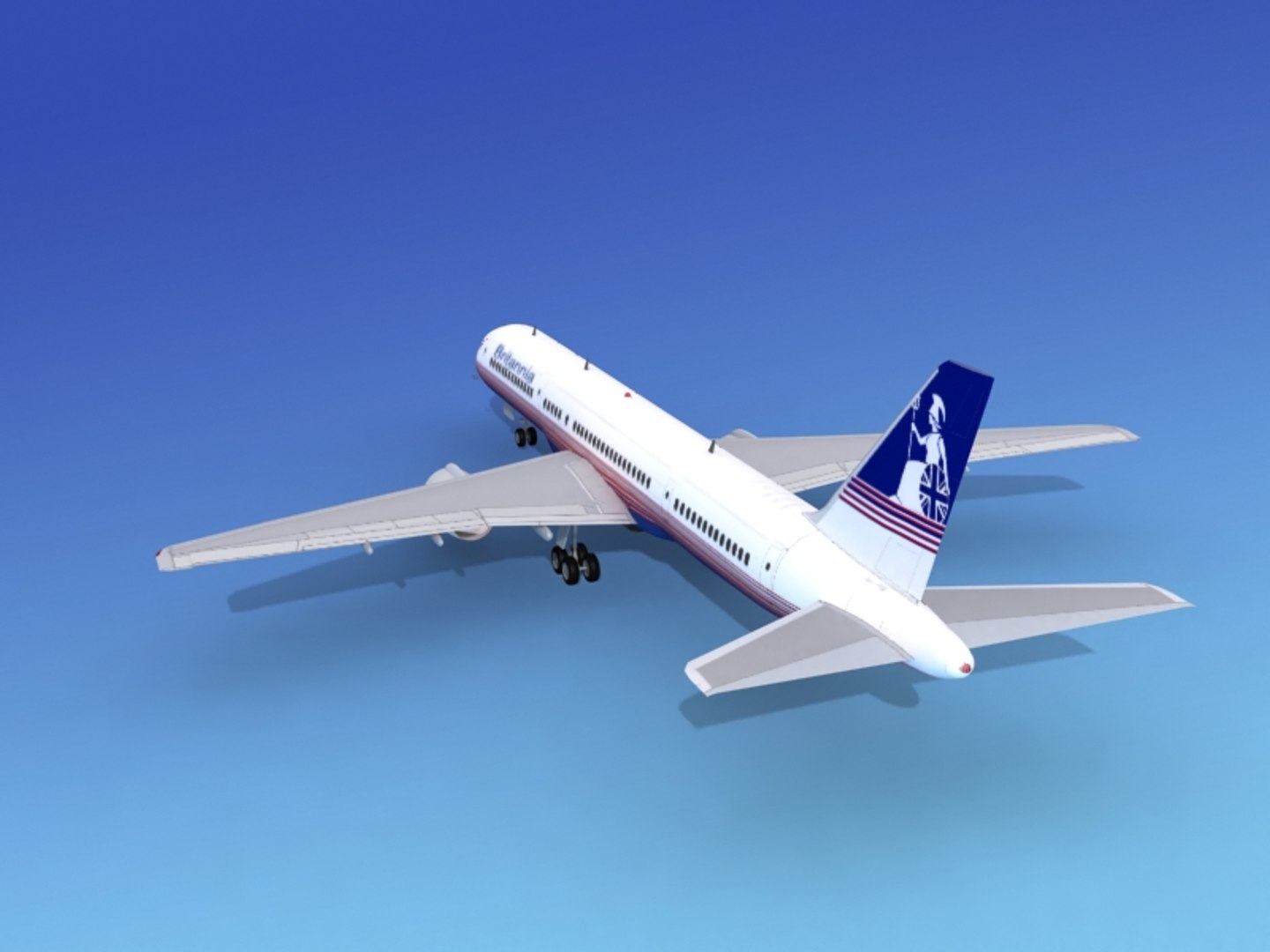 Airline Boeing 757 757-200 3d Model