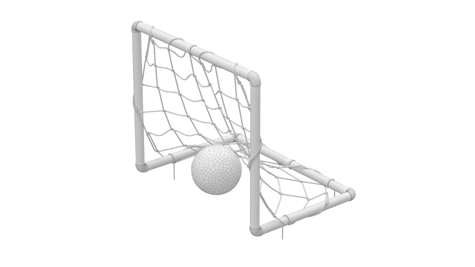 3D Mini Soccer Goal Set Model - TurboSquid 2085464