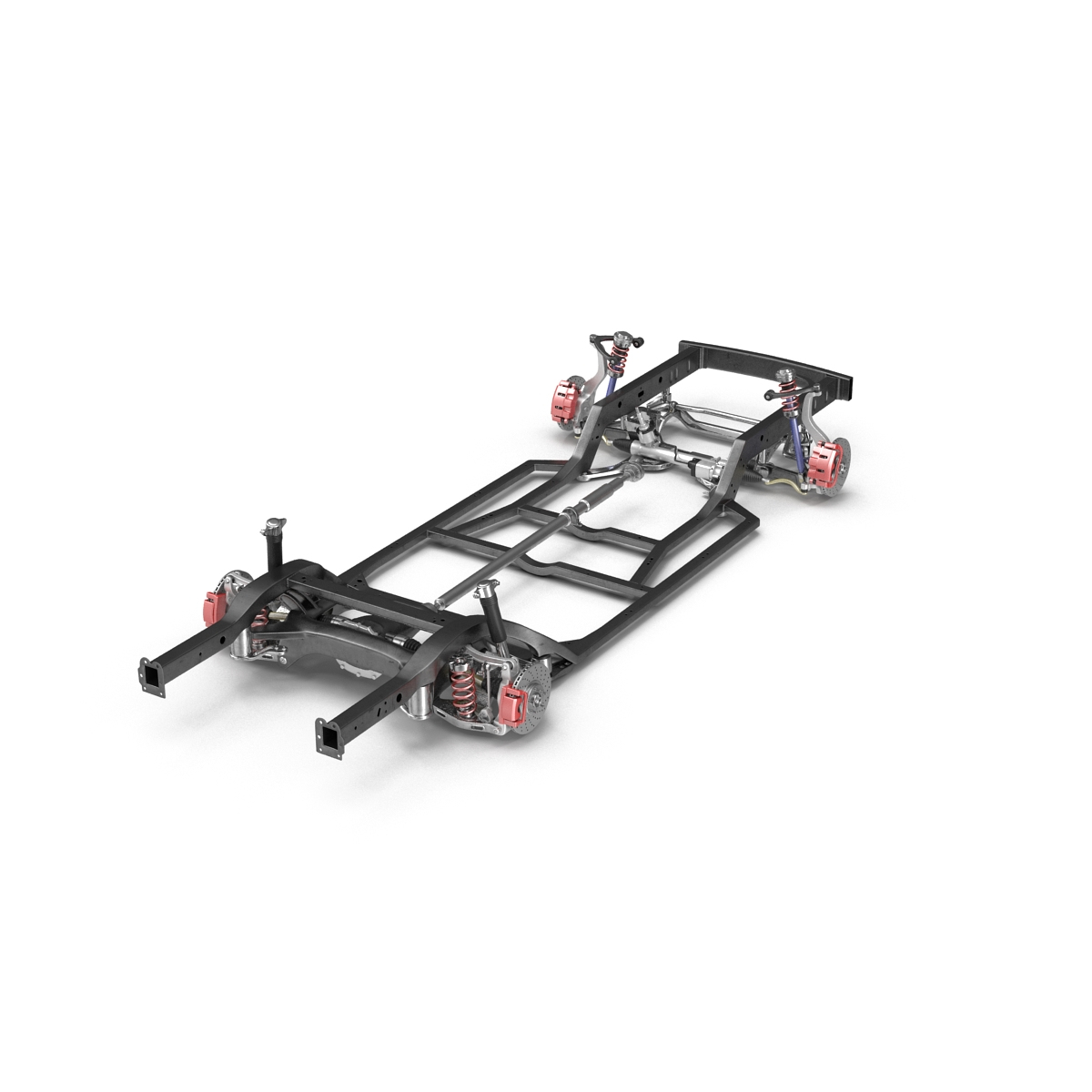 car frame chassis 2 3d model