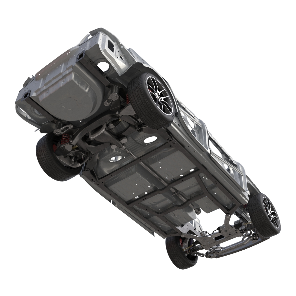 car frame chassis 2 3d model