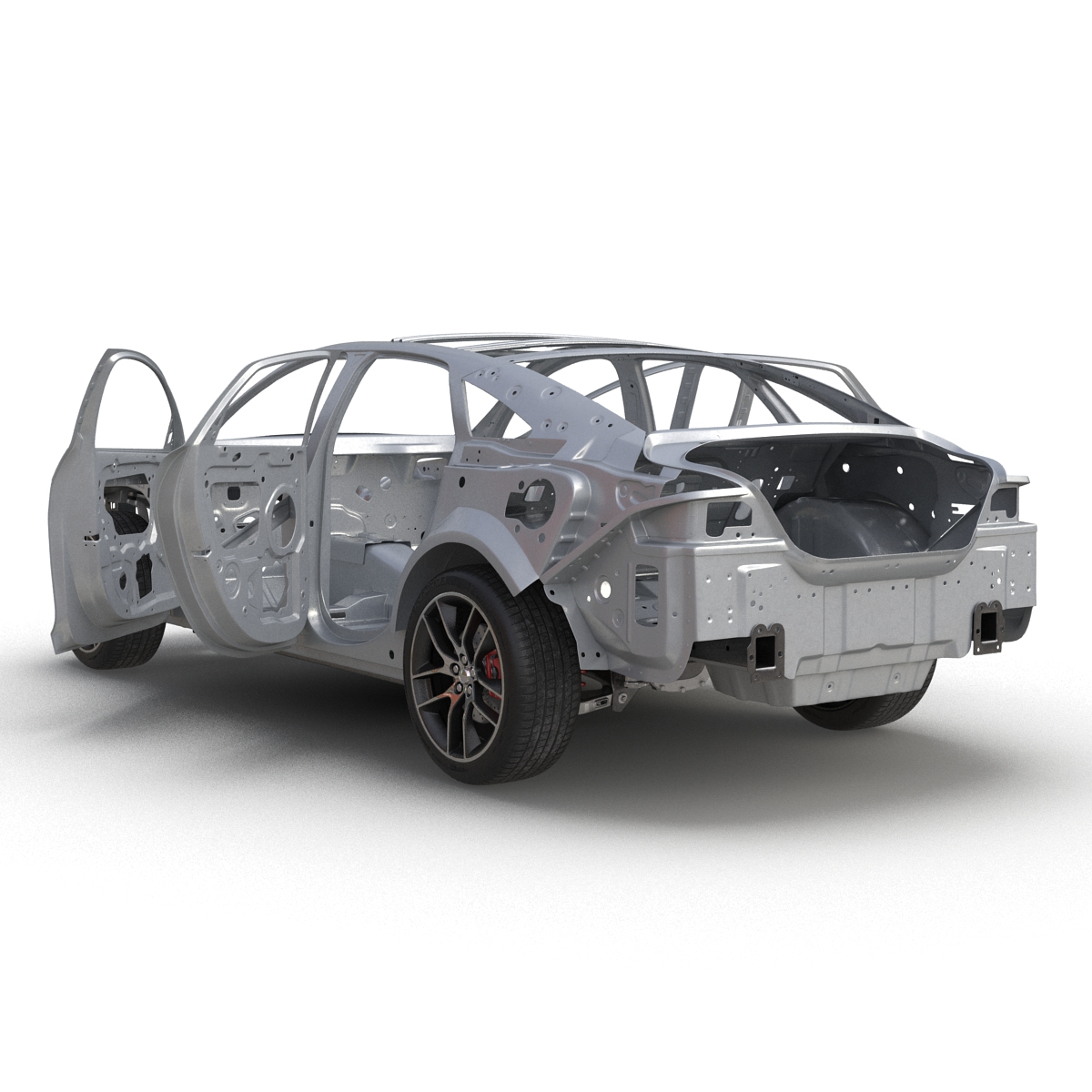 car frame chassis 2 3d model