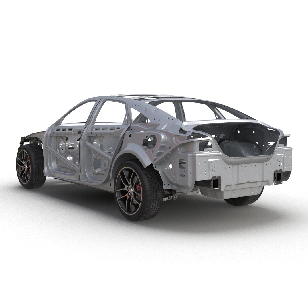 car frame chassis 2 3d model