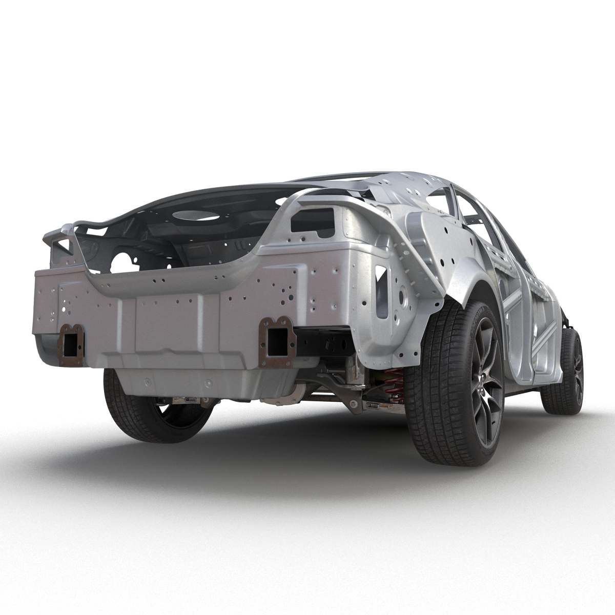 car frame chassis 2 3d model
