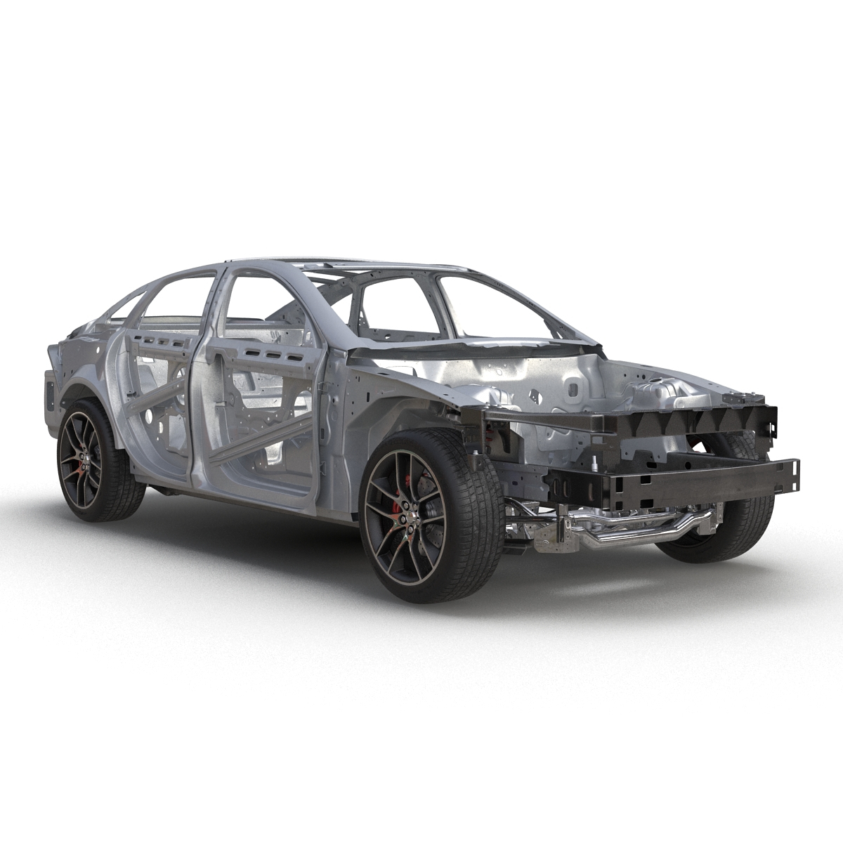 car frame chassis 2 3d model