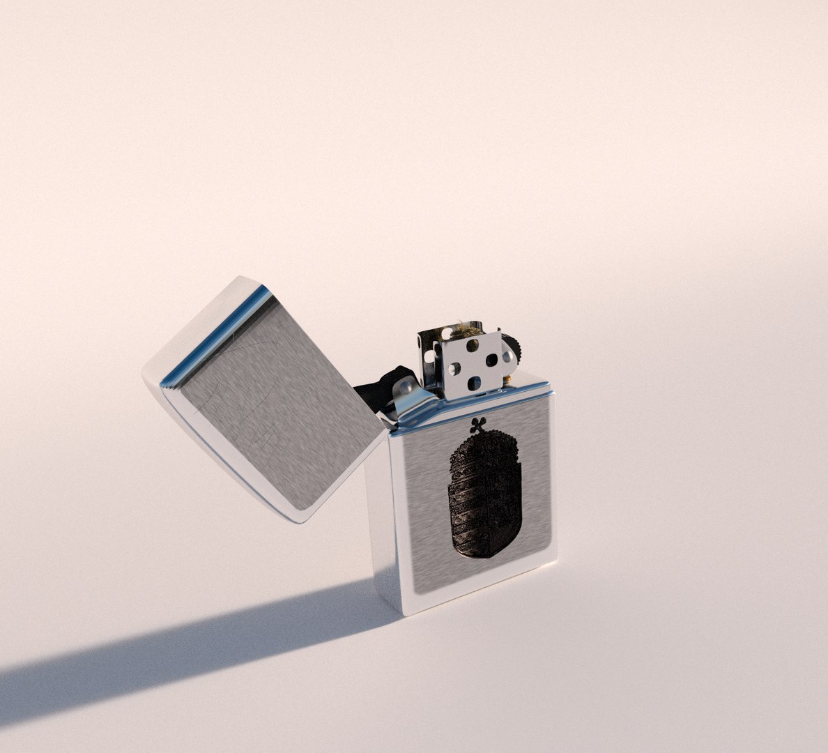 3d zippo lighter model