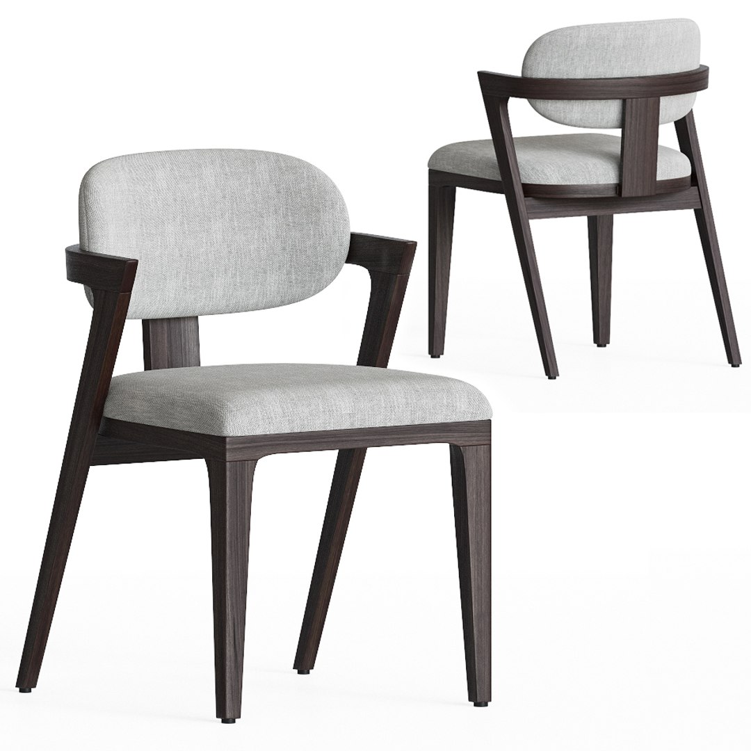 Adam Court Upholstered Dining Chair 3D Model - TurboSquid 1603996