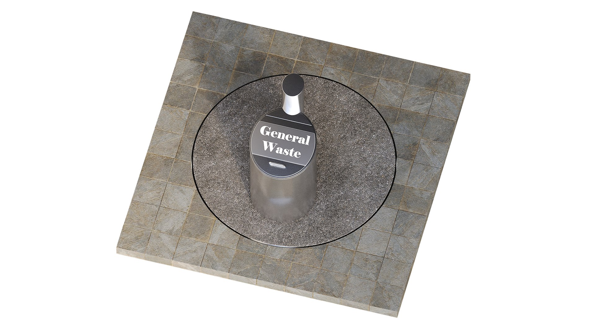 3D General Waste Container With Underground Storage Model - TurboSquid ...