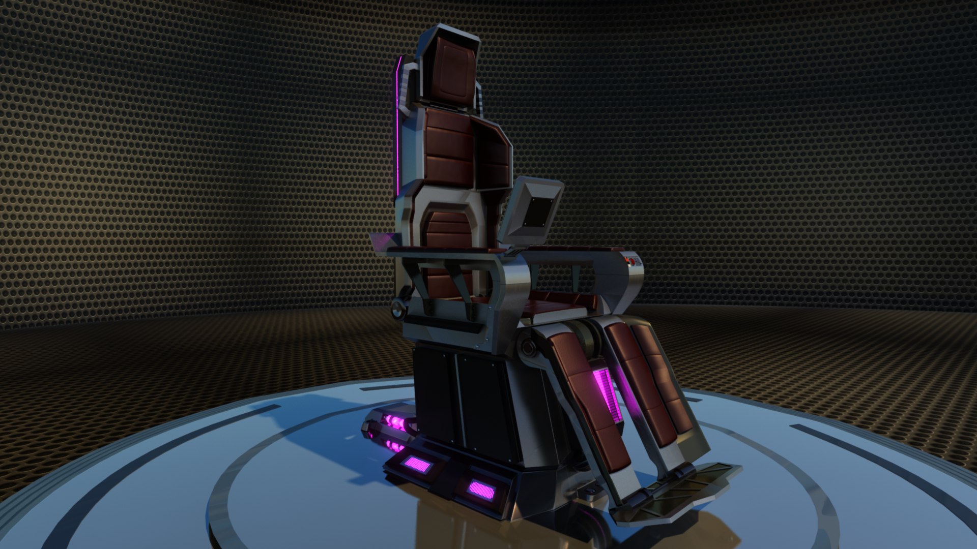 3D STARSHIP ARMCHAIR Model - TurboSquid 2360846