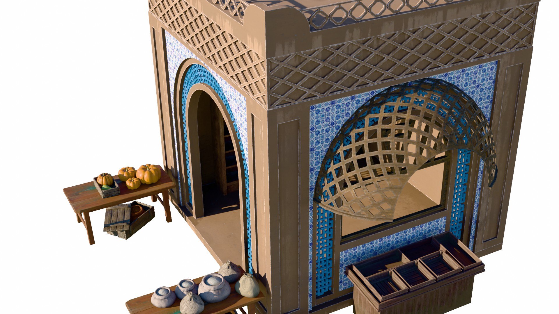 3D Ancient Arabic Shop 14 - TurboSquid 2257784