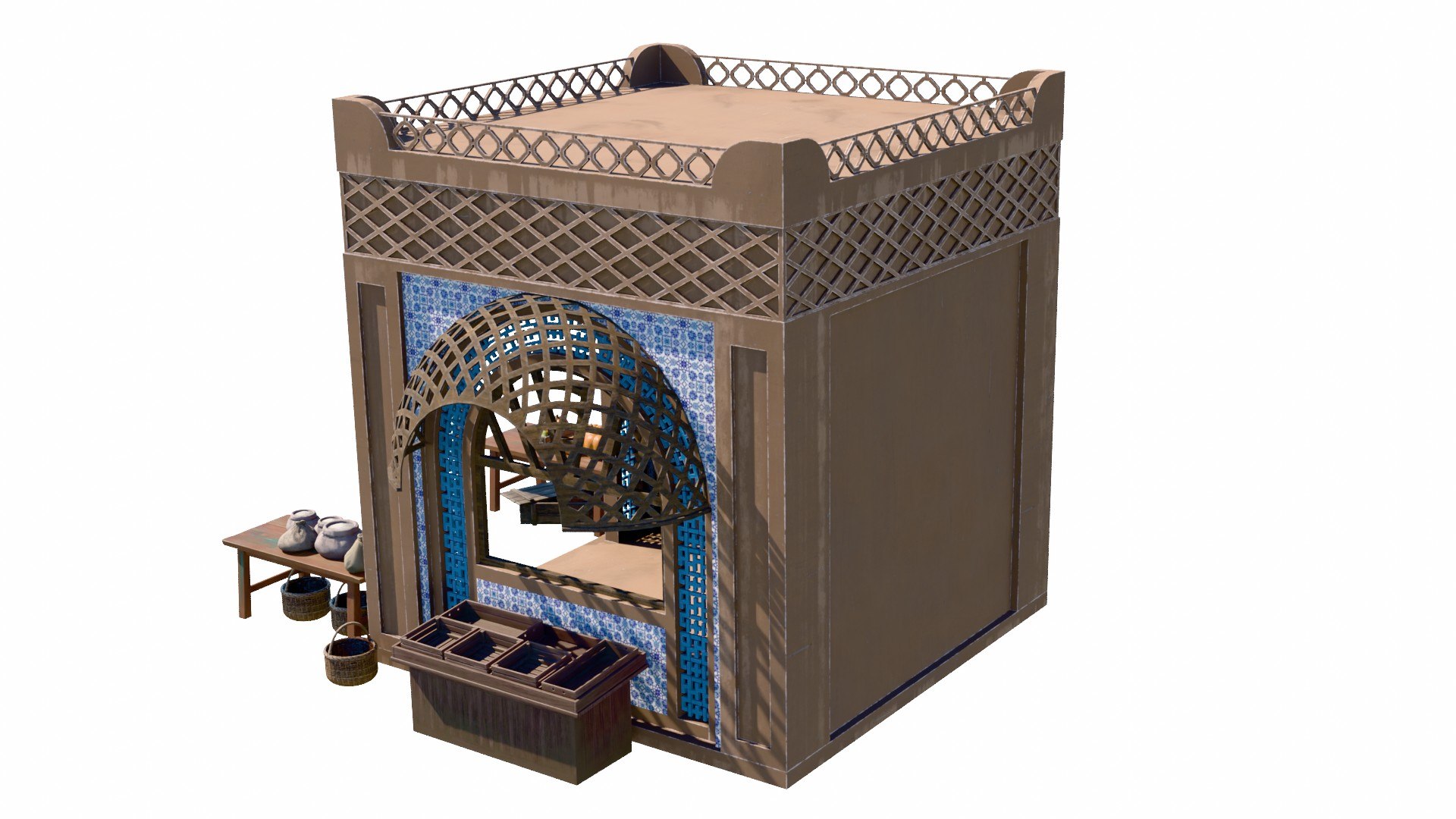 3D Ancient Arabic Shop 14 - TurboSquid 2257784