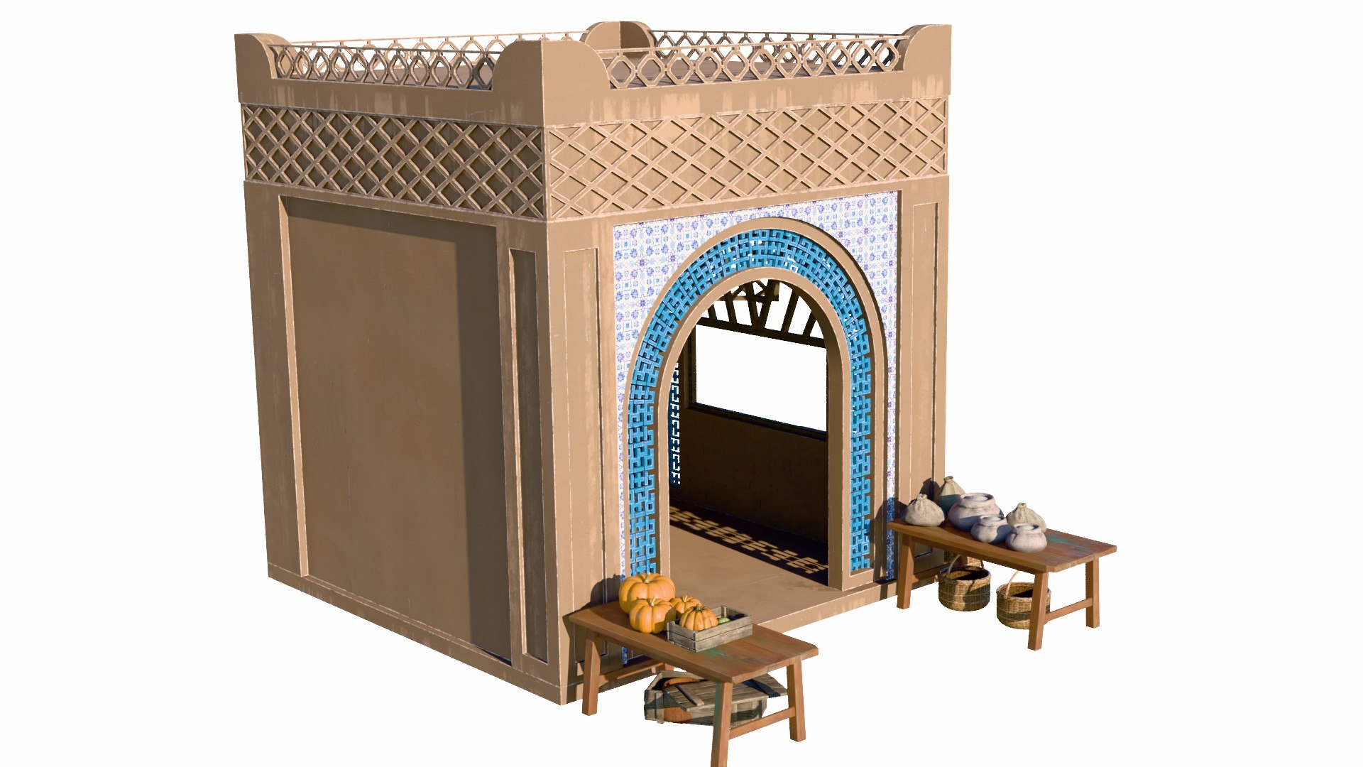 3D Ancient Arabic Shop 14 - TurboSquid 2257784