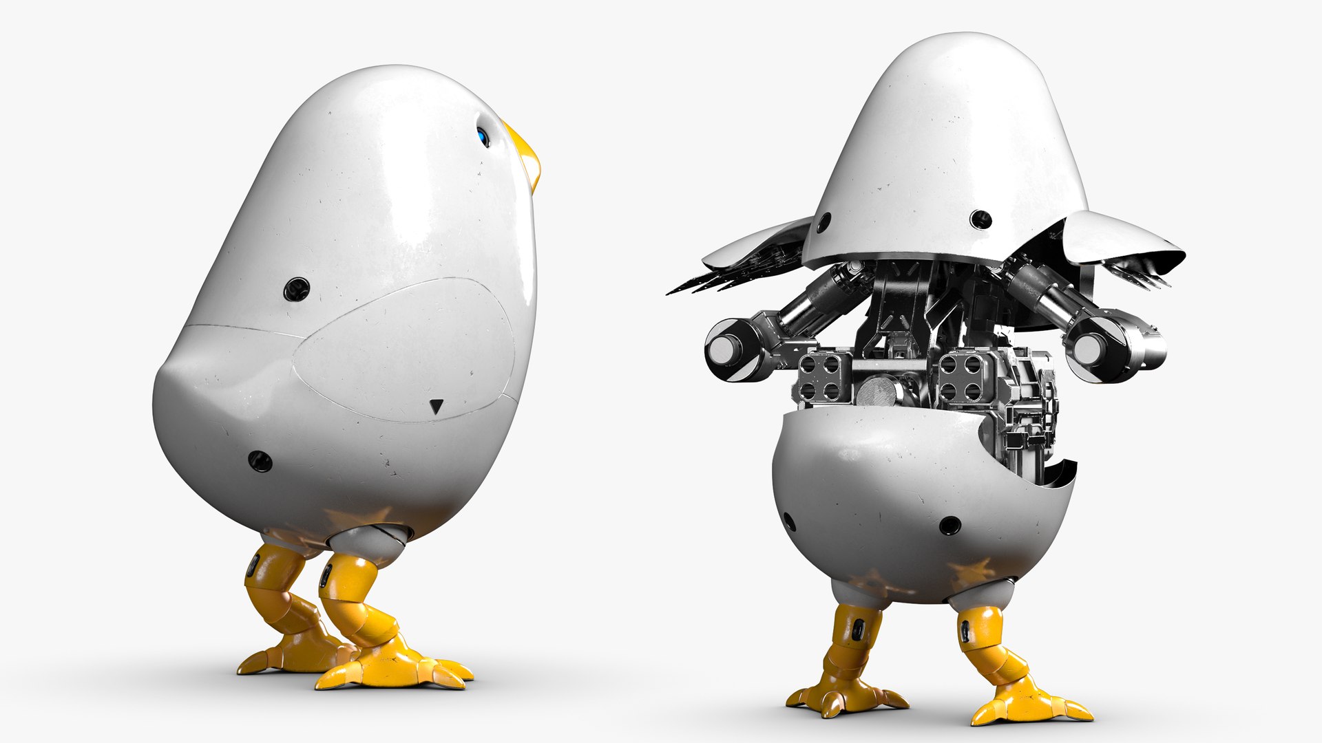 Chicken Robot Model - TurboSquid 2050397