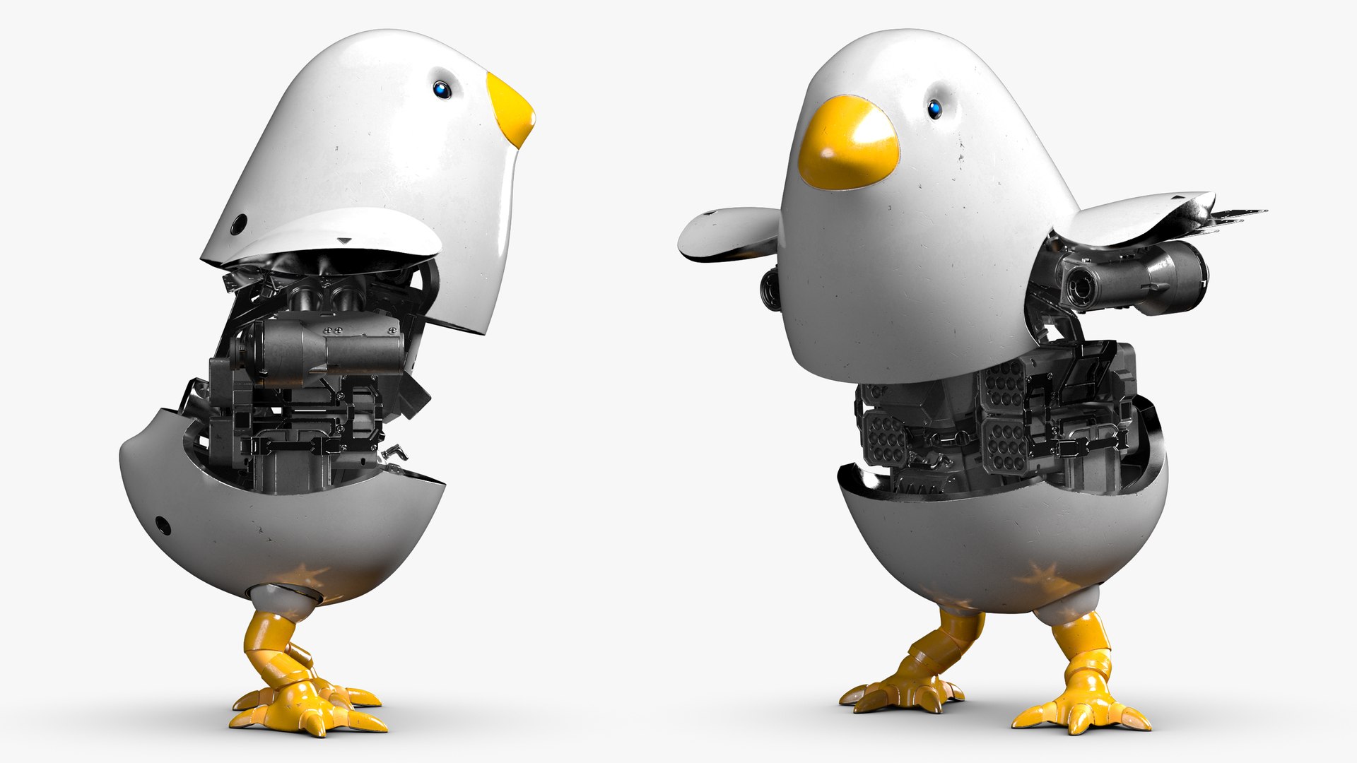 Chicken Robot Model - TurboSquid 2050397