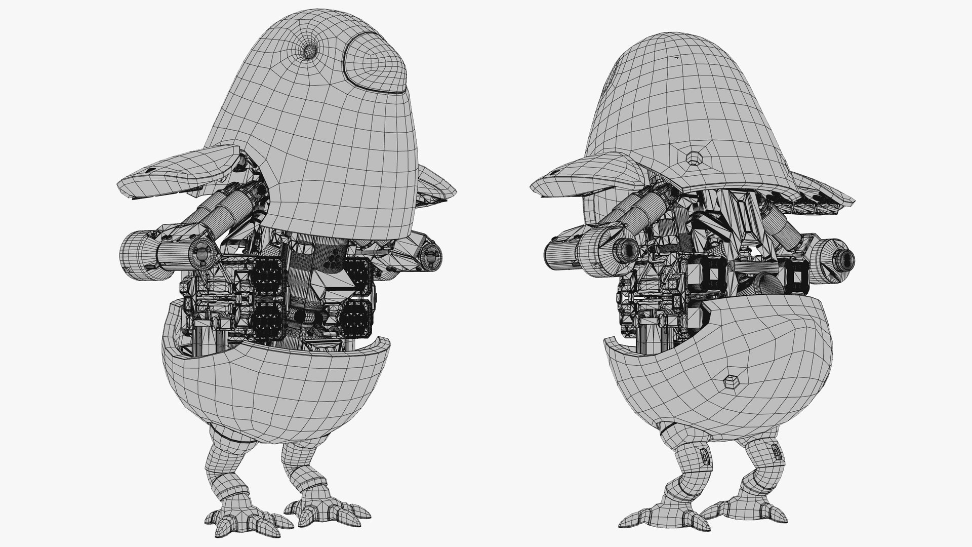 Chicken Robot Model - TurboSquid 2050397