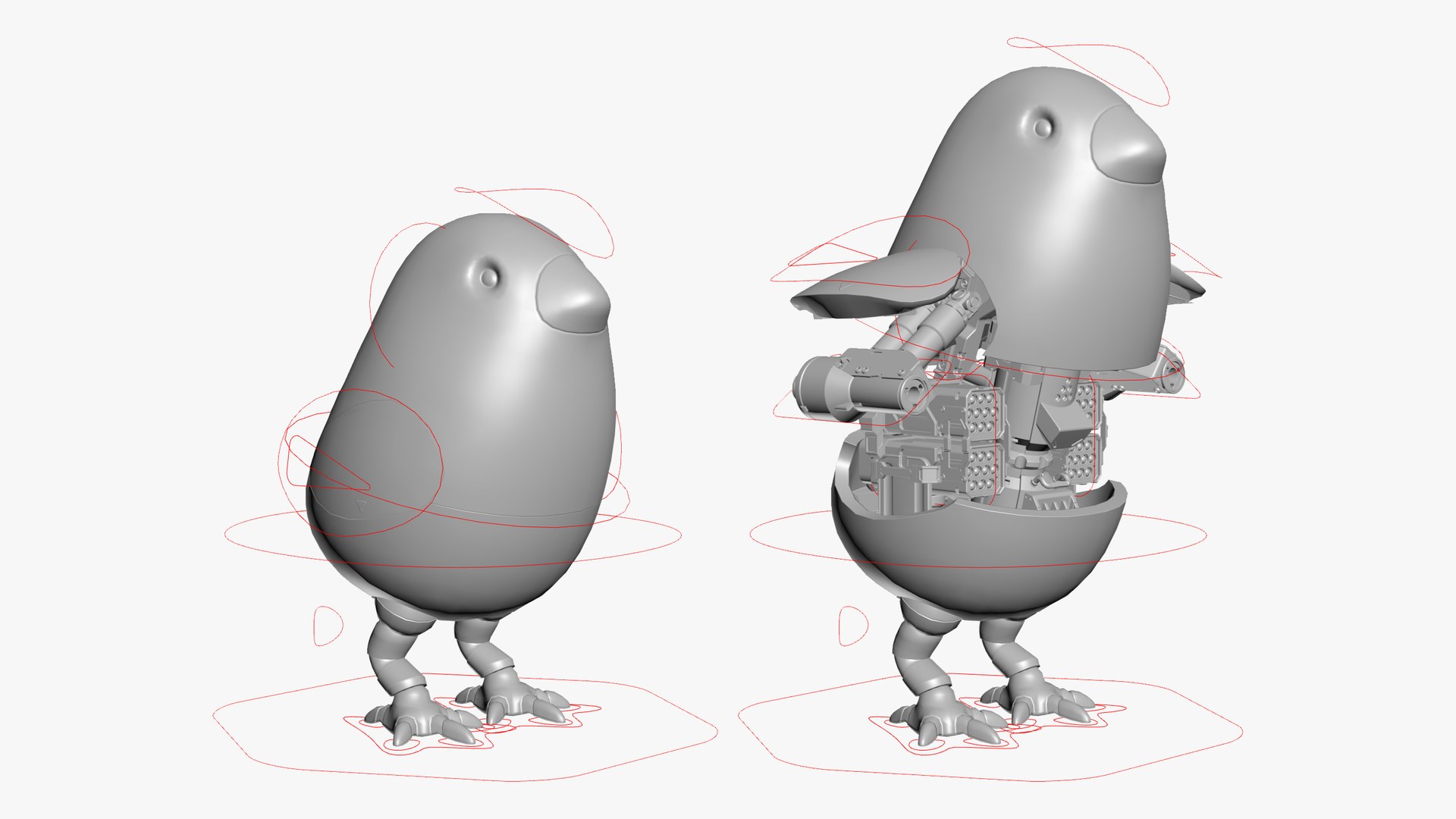 Chicken Robot Model - TurboSquid 2050397