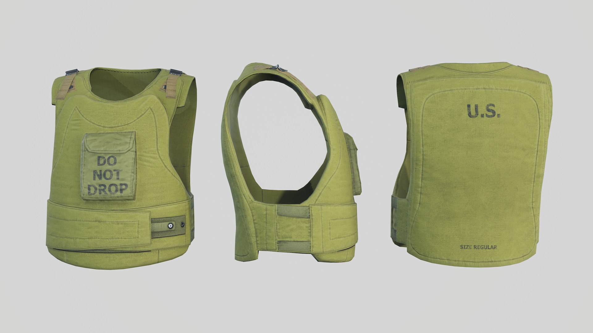 Aircrew Body Armor 3D Model - TurboSquid 2321339