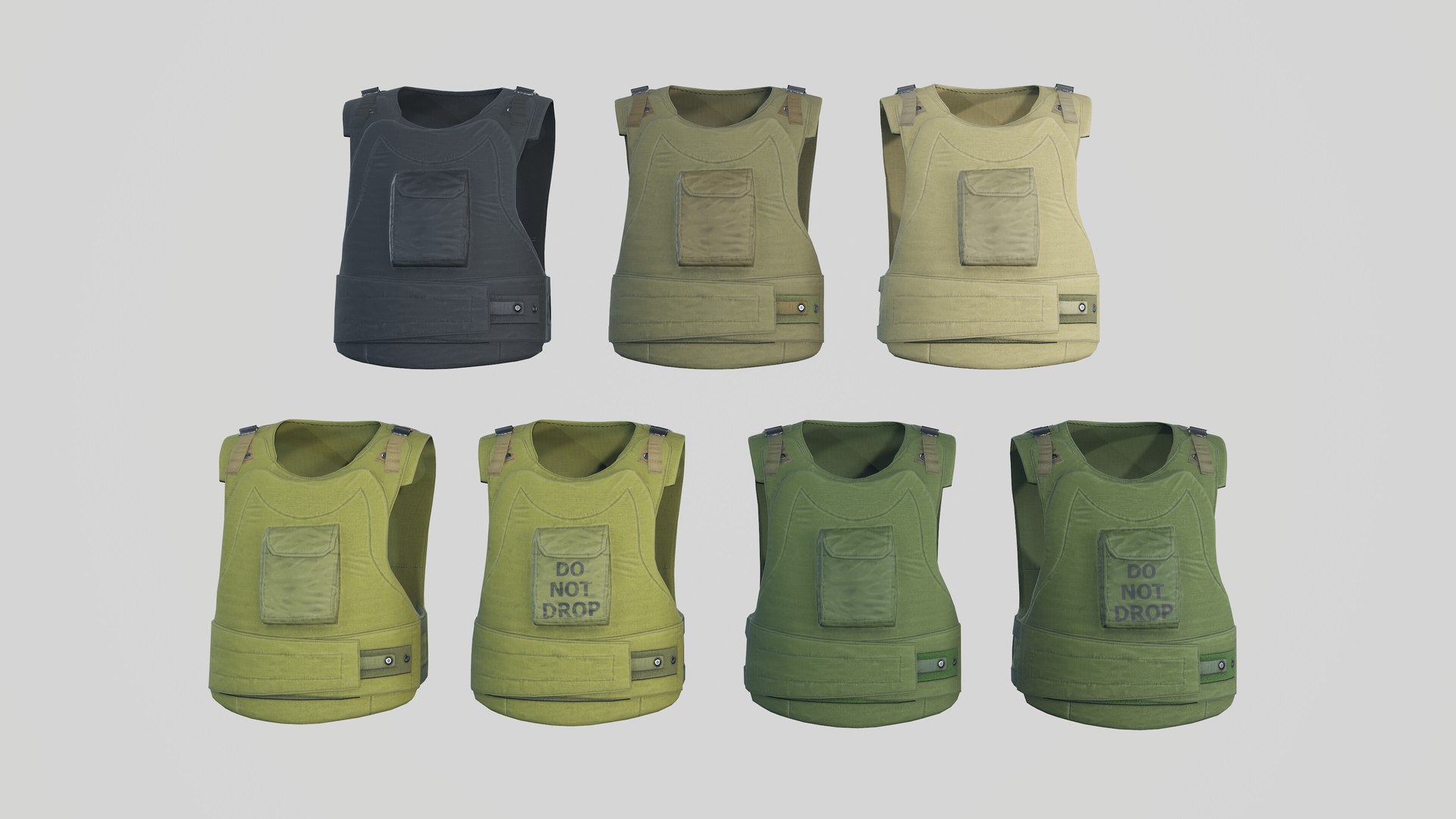 Aircrew Body Armor 3D Model - TurboSquid 2321339