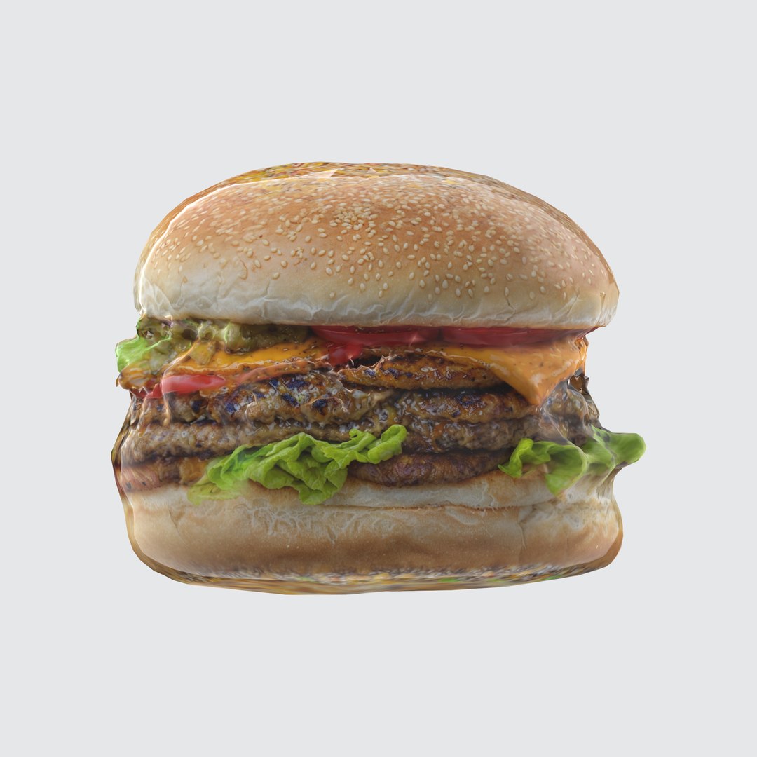 3D A Cheeseburger Model - TurboSquid 2260057