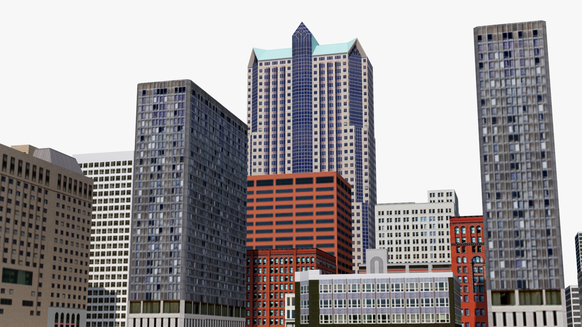 St louis cityscape city building 3D model - TurboSquid 1235657