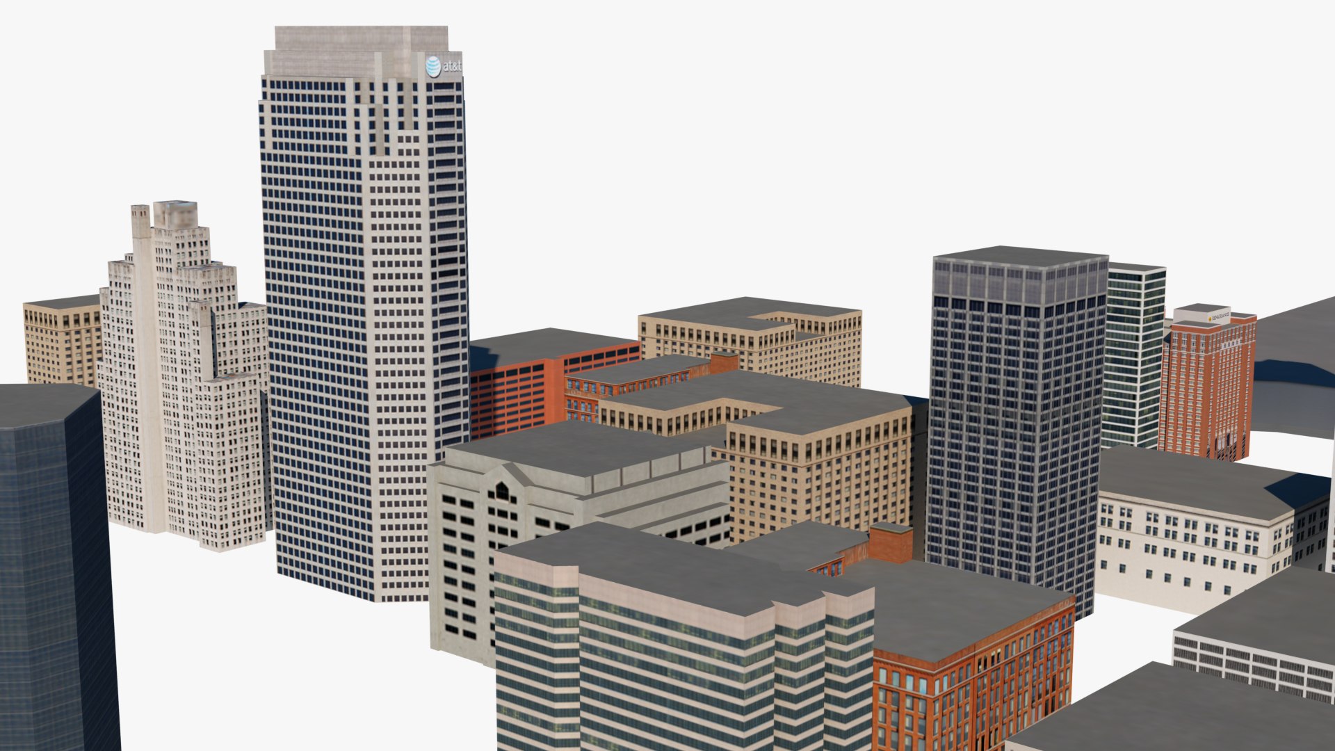 St louis cityscape city building 3D model - TurboSquid 1235657