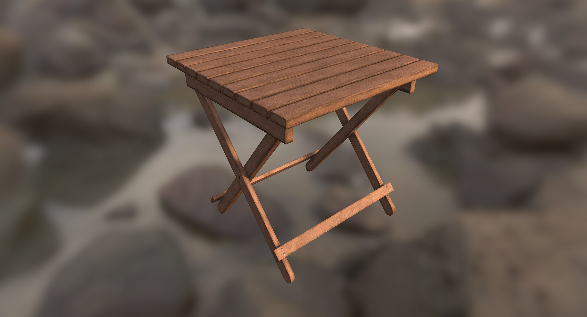 Beach Table 3D Model - TurboSquid 1186159