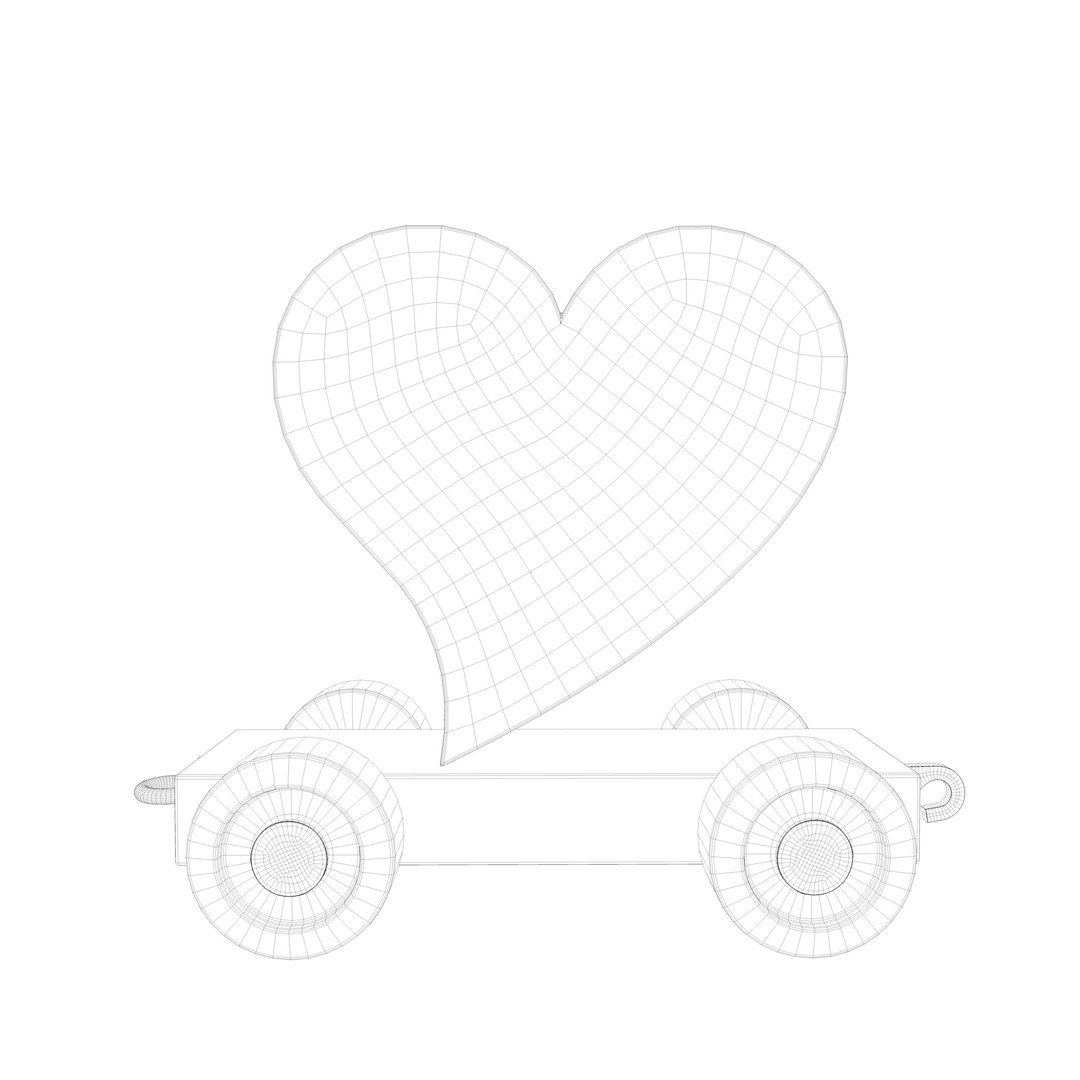 3D heart car - TurboSquid 1560461